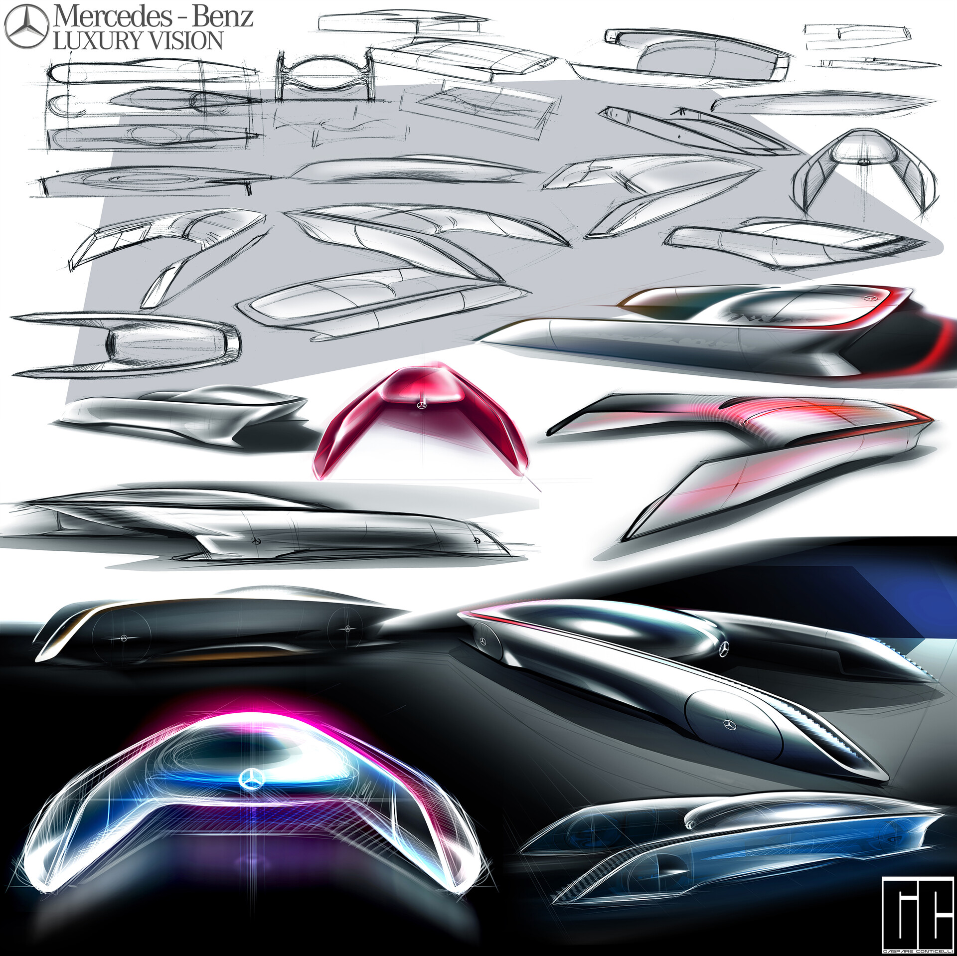 ArtStation - Mercedes-Benz Luxury Vision_Personal Project