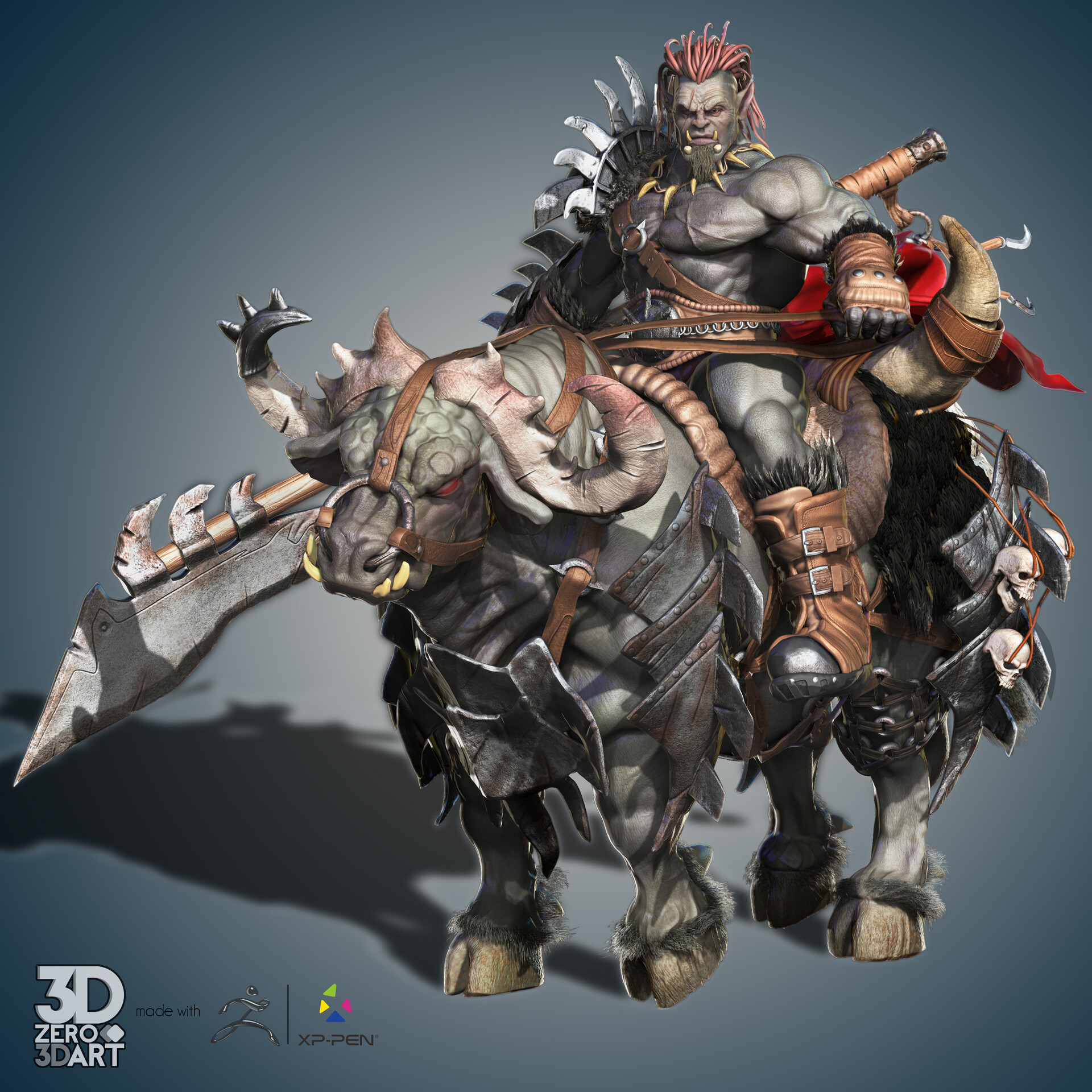ArtStation - Protector (Orc Rider)