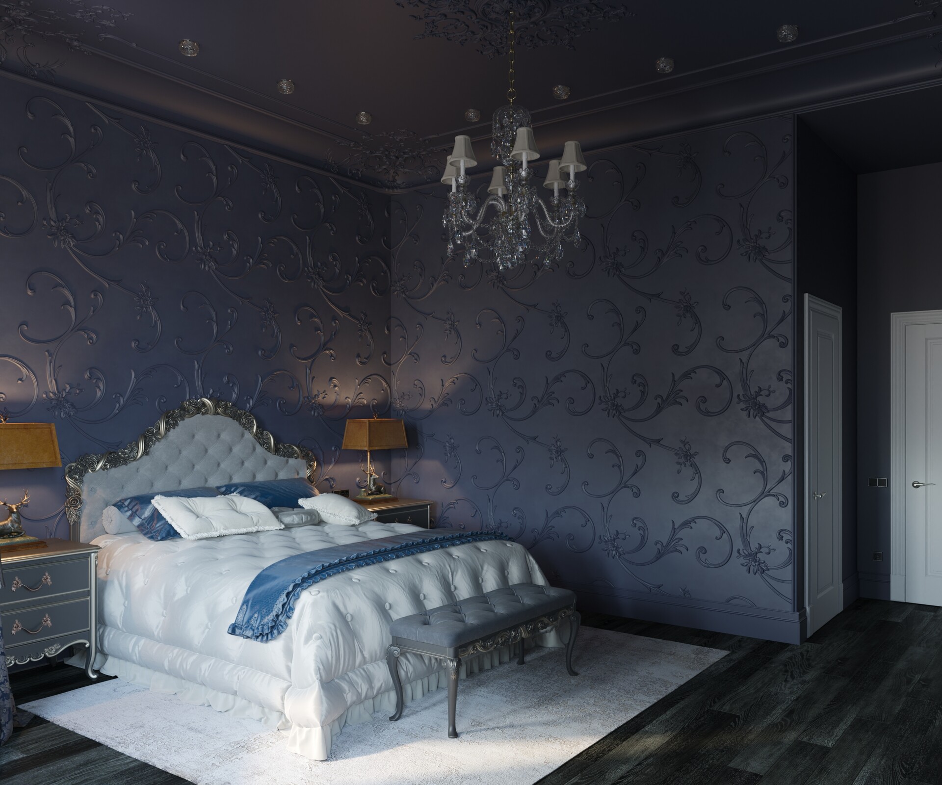 Anna Grey - Dark bedroom