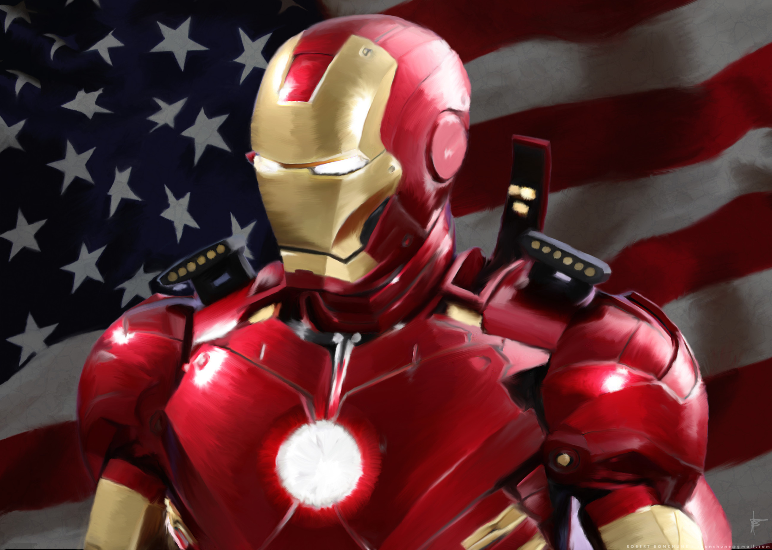 Robert Bonchune - Captain Amer....uh..Iron Man Mark III "Patriotic"