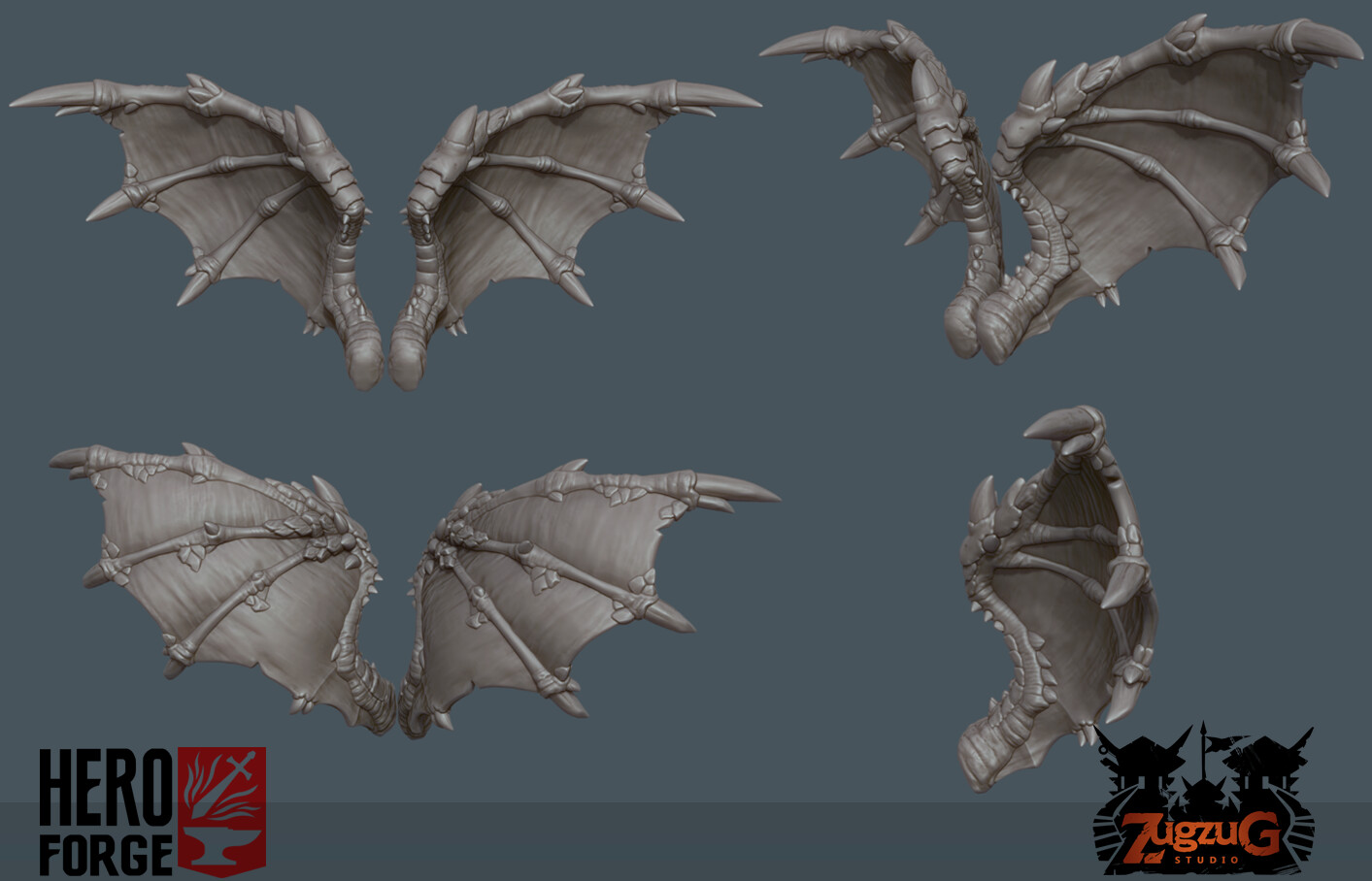 ZUGZUG Studio - HeroForge Wings 2.0 (Part l)
