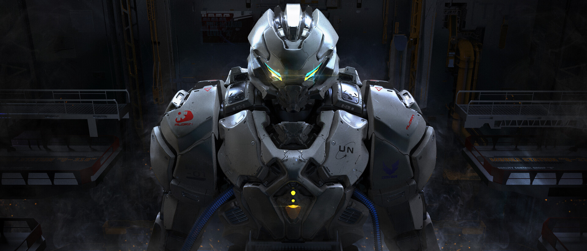 ArtStation - Mech In Hanger