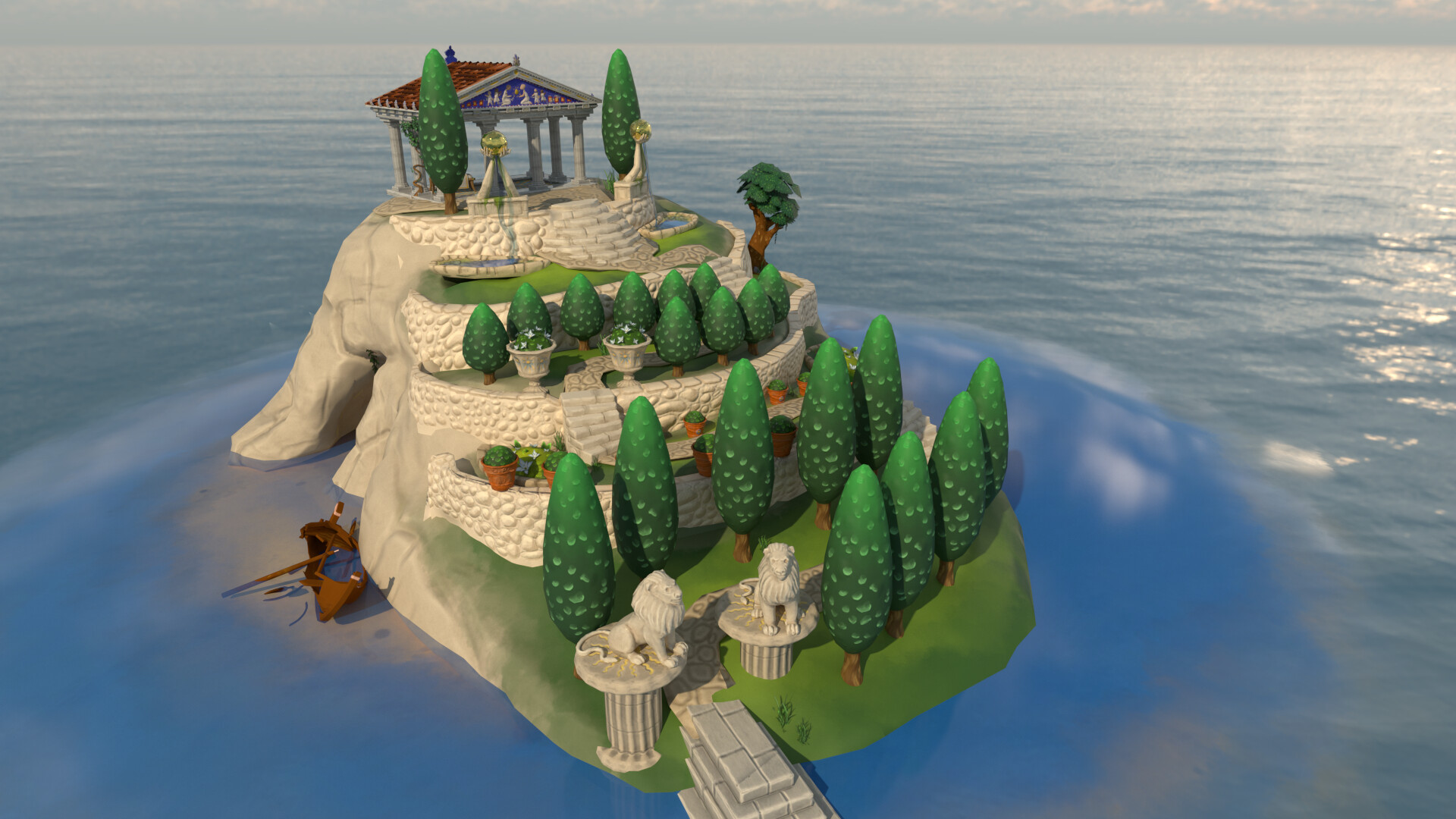 ArtStation - Temple Island