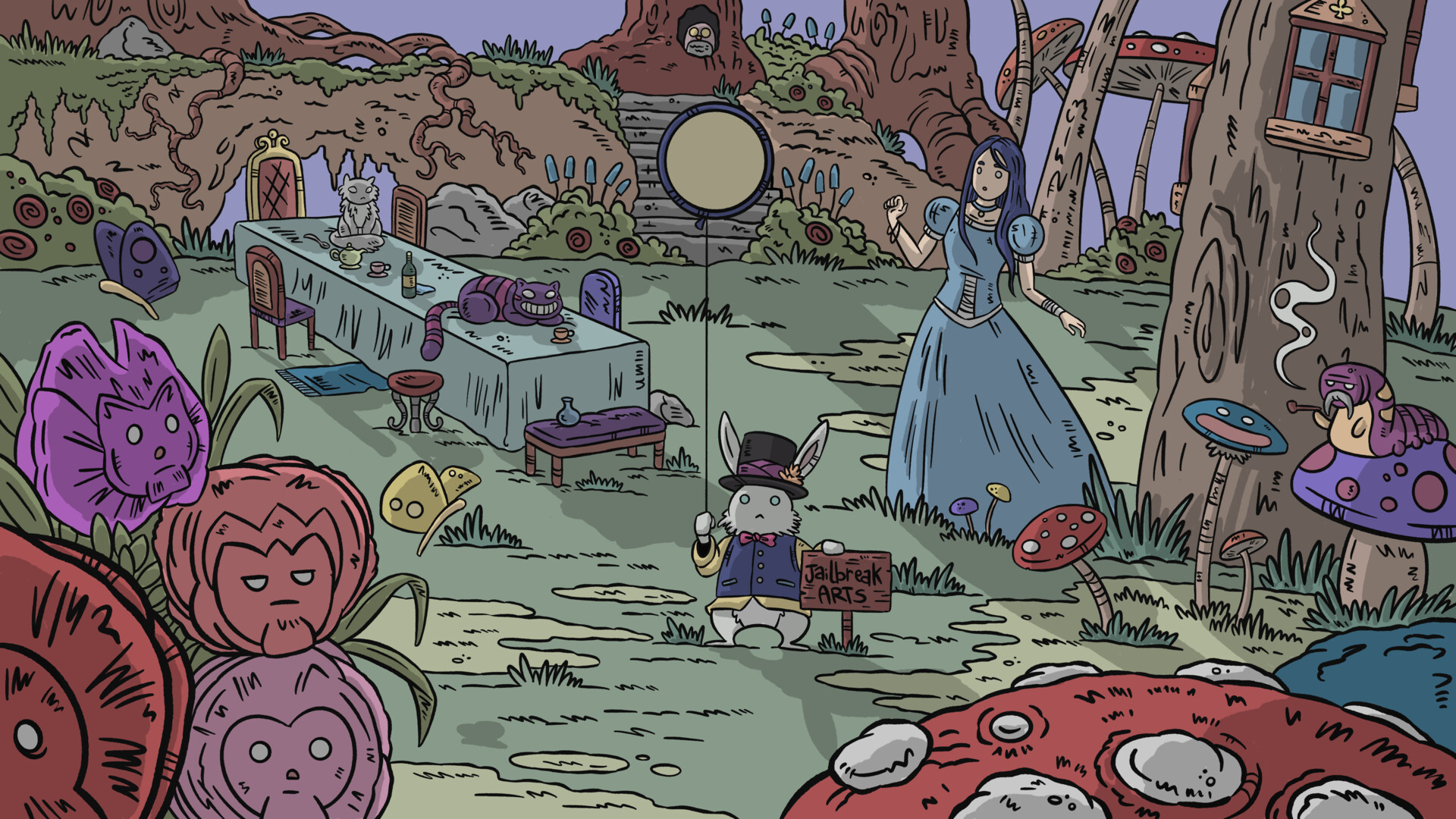 Alessandro Lalli - Kurolily - Alice In Wonderland Inspired Fan Art