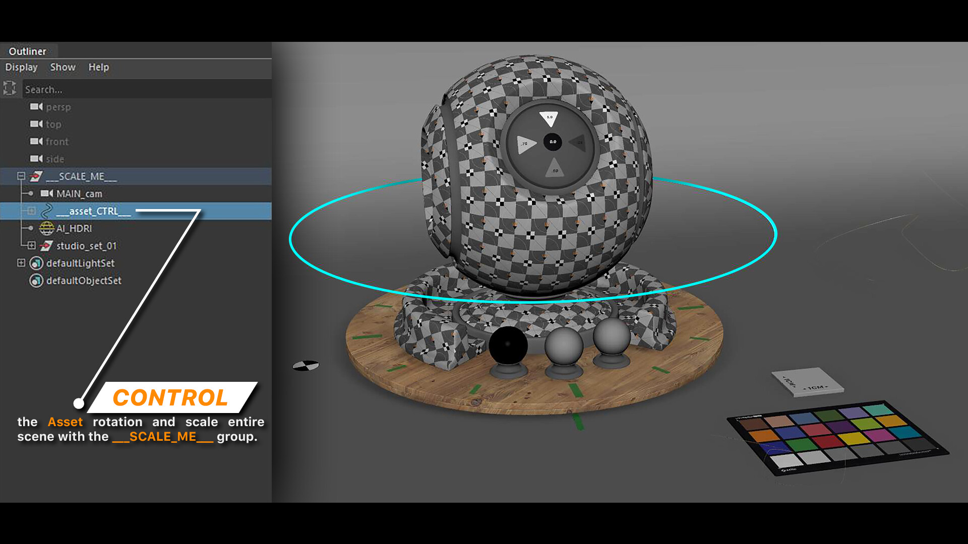Guillaume Hulot - SHADERBALL for Maya 2020 - Arnold / Redshift / V-Ray