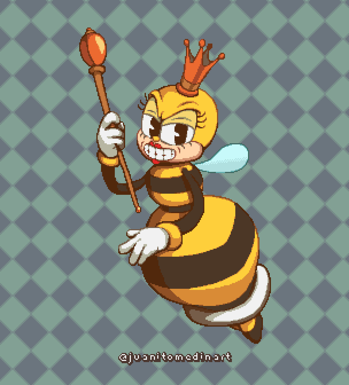 Juanito Medina - Pixel Art - Cuphead Characters and Bosses (Fan Art)