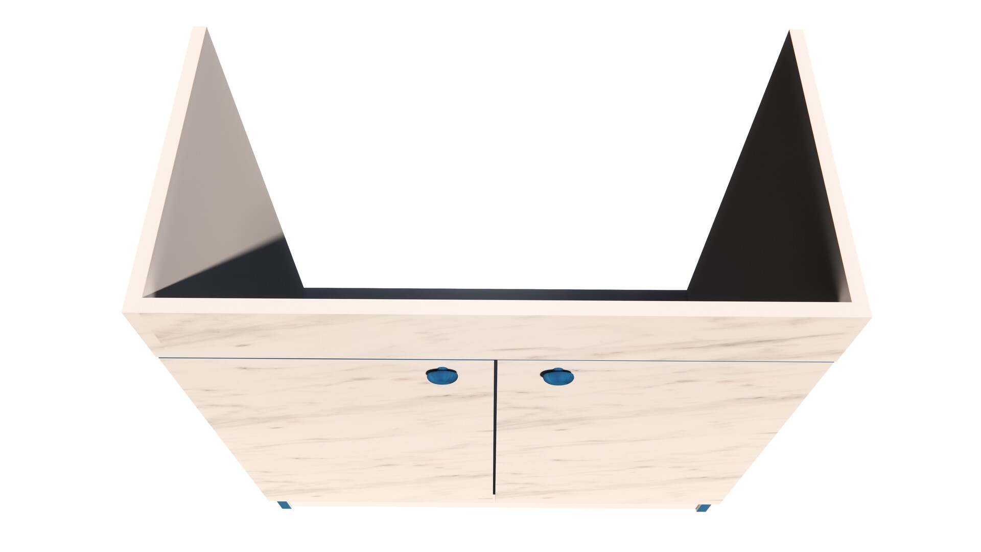 Krzysztof Lisowski - kitchen cabinet under the double-chamber sink