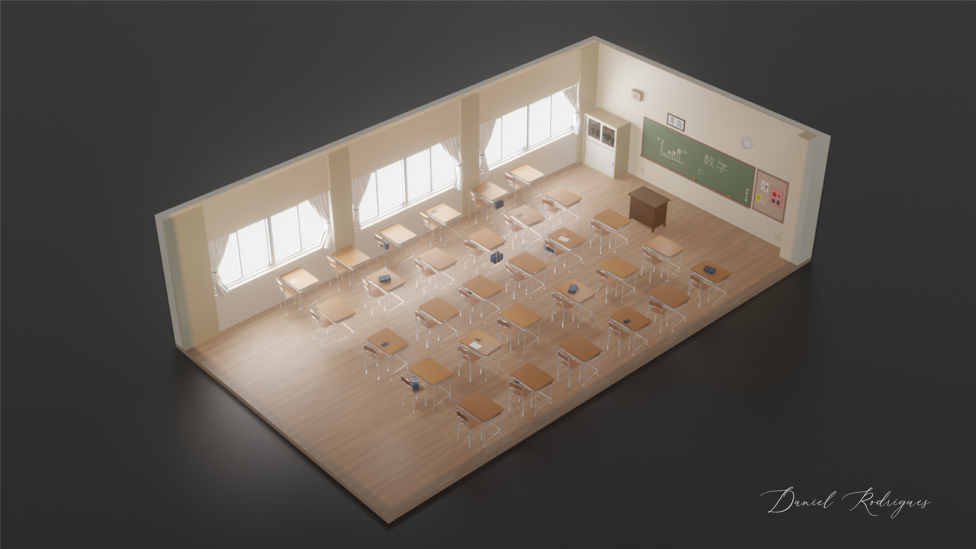 ArtStation - Japanese Classroom