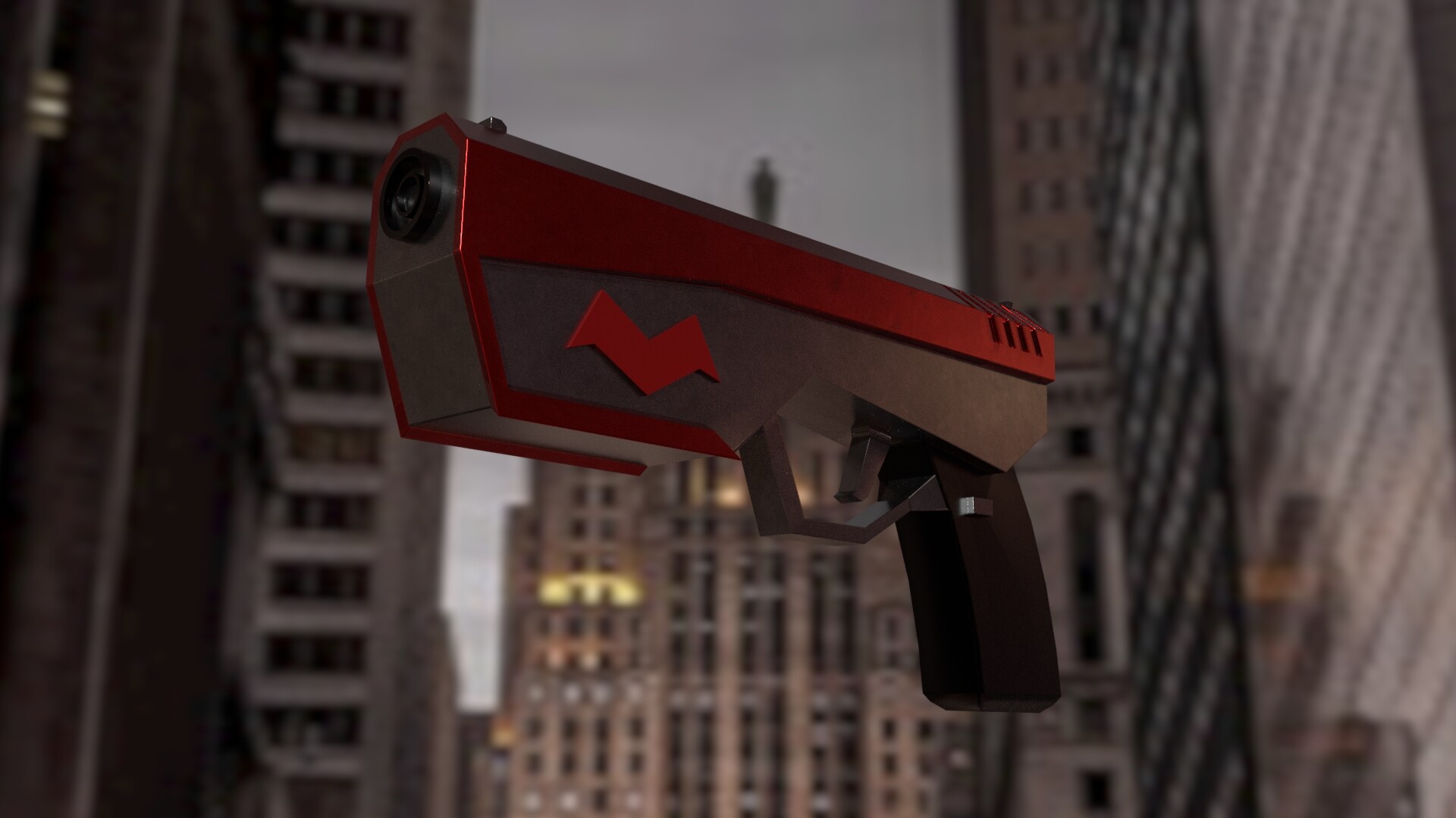 ArtStation - Red Hood pistol