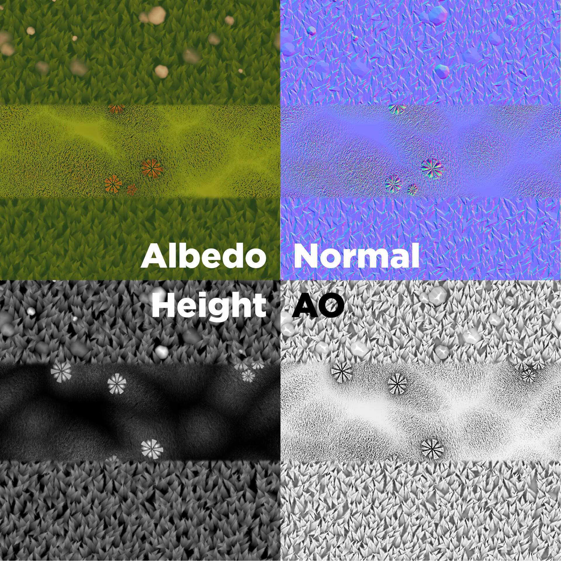 Svyatoslav Sol - Procedural Stylized Grass & Moss Materials