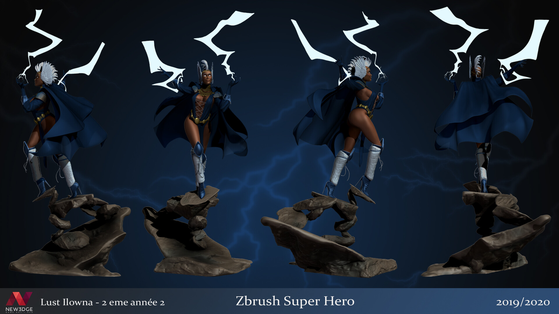 ArtStation - Storm Marvel sculpt on Zbrush