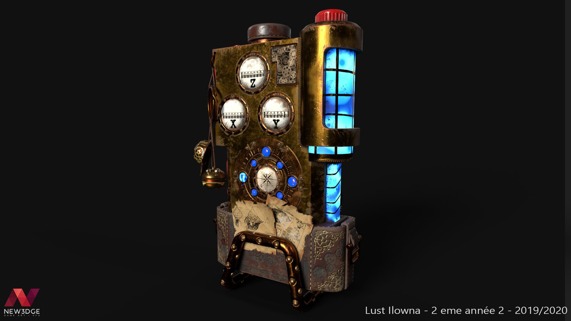ArtStation - Steampunk "Spatial GPS" Texturing