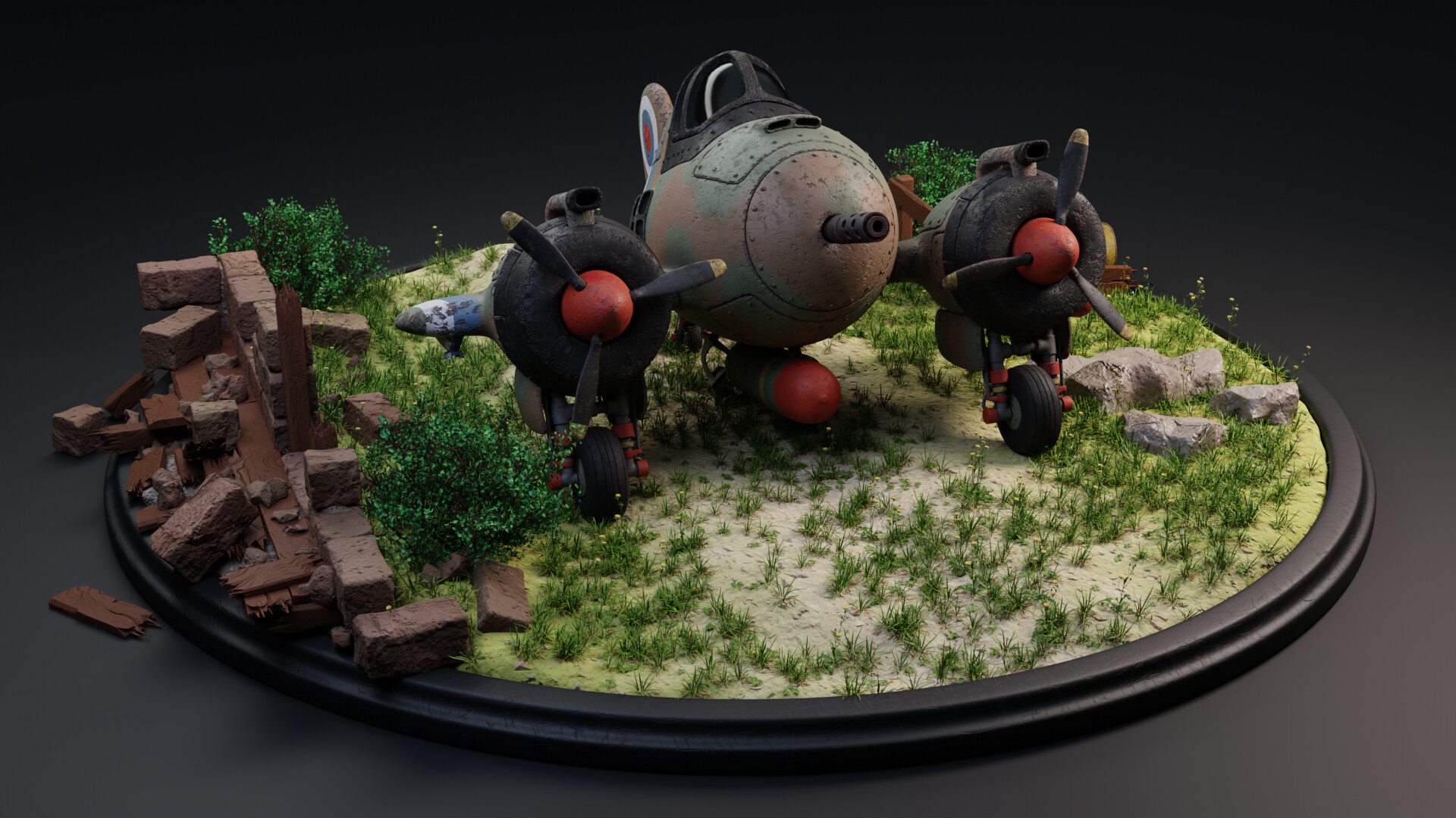 ArtStation - Stylized WWII Aircraft