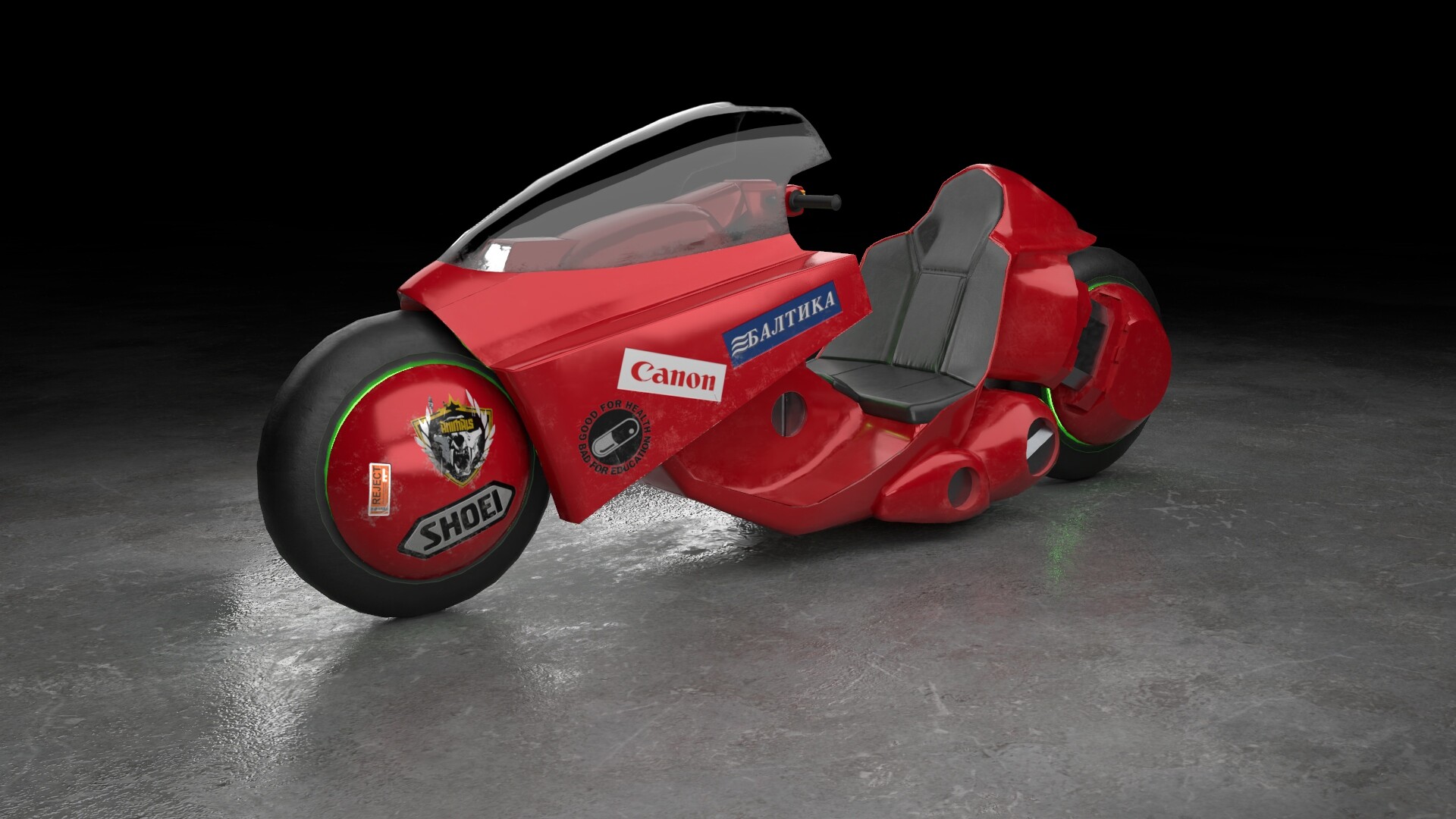 ArtStation - Kaneda's bike from Akira (Fanart)