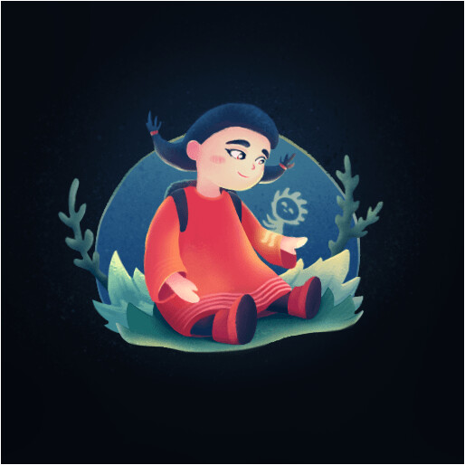 ArtStation - Girl and Spirit