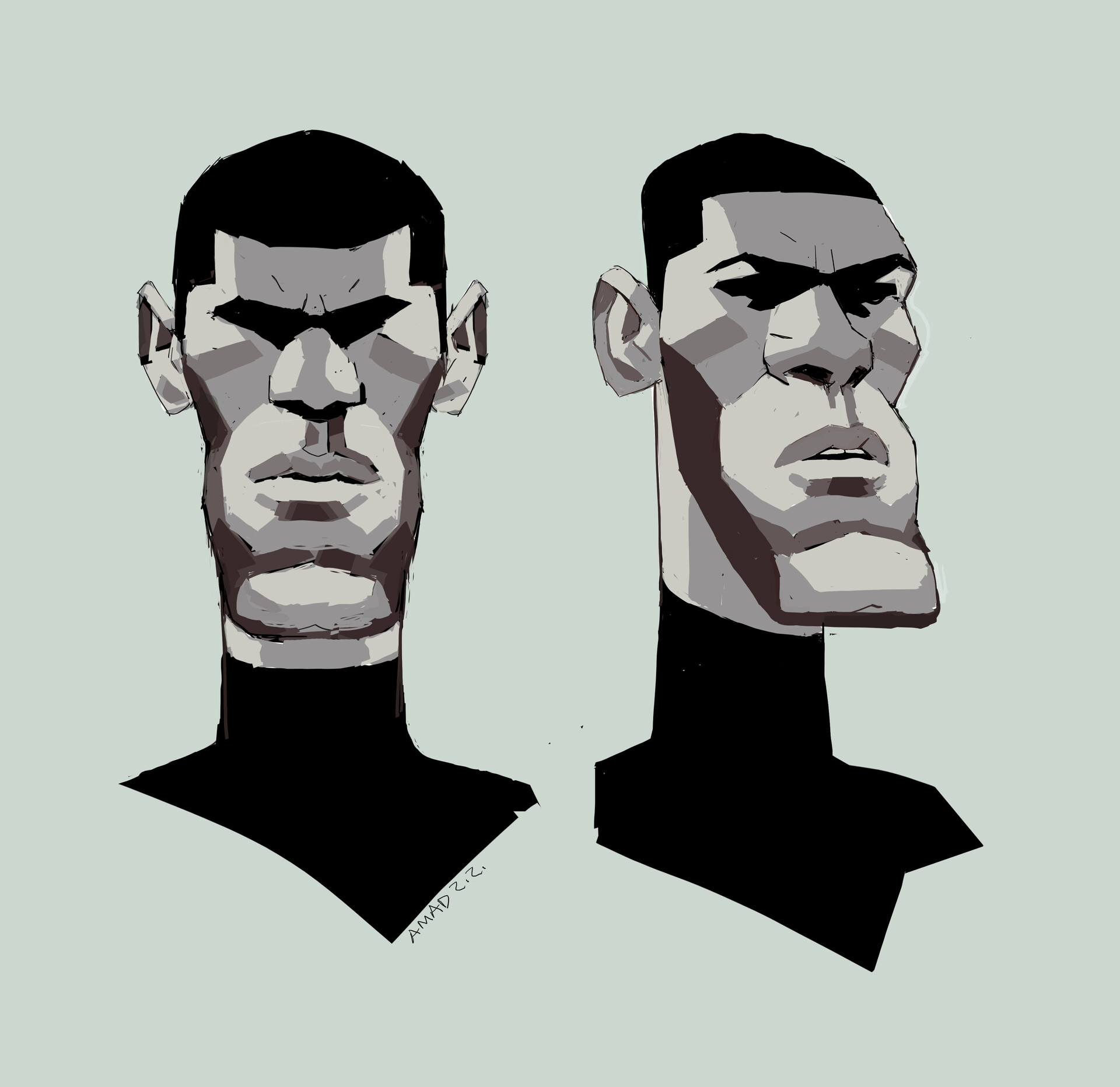 ArtStation - long face