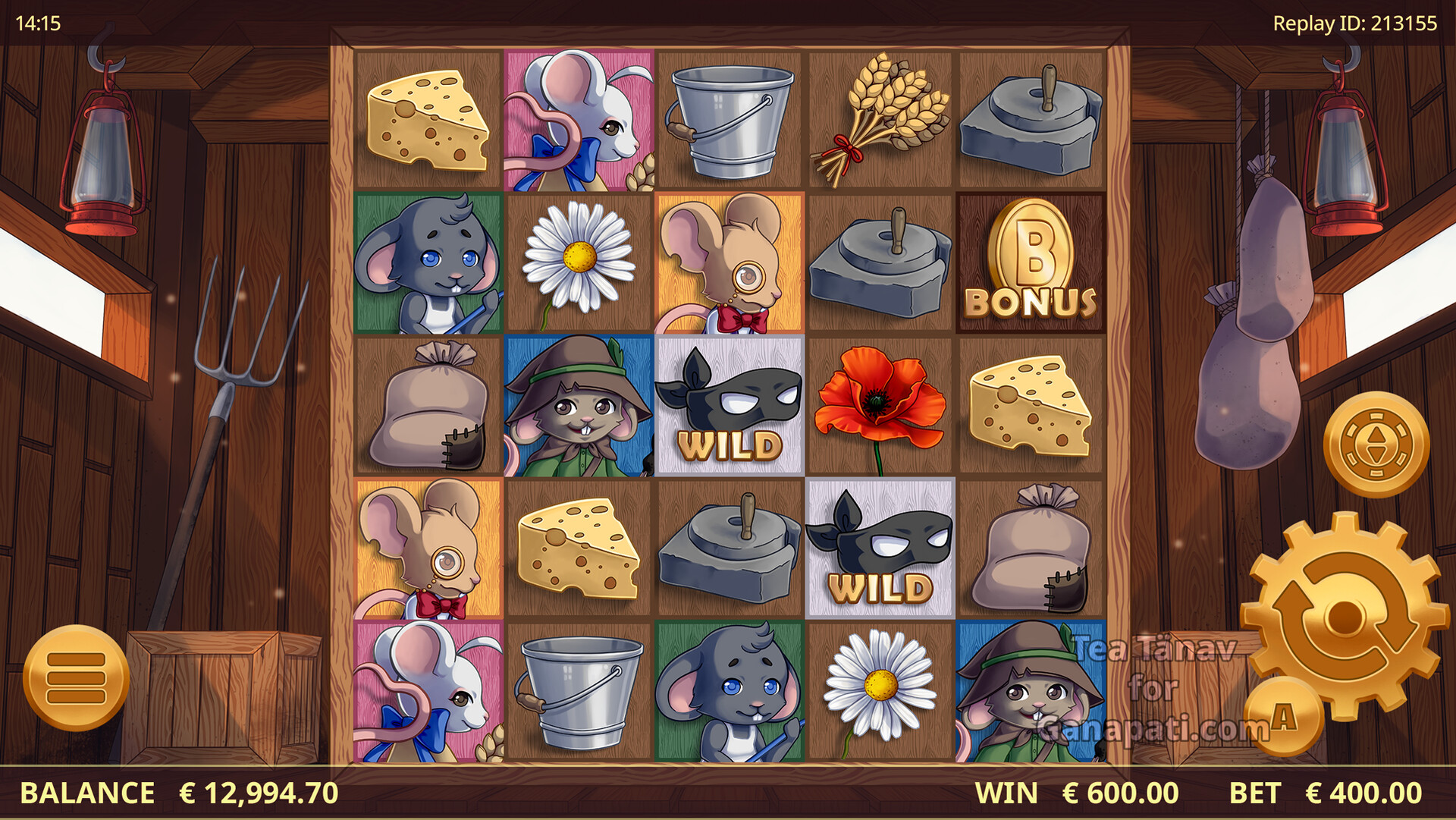 ArtStation - [Mice muggers and windmill] Slot game art design