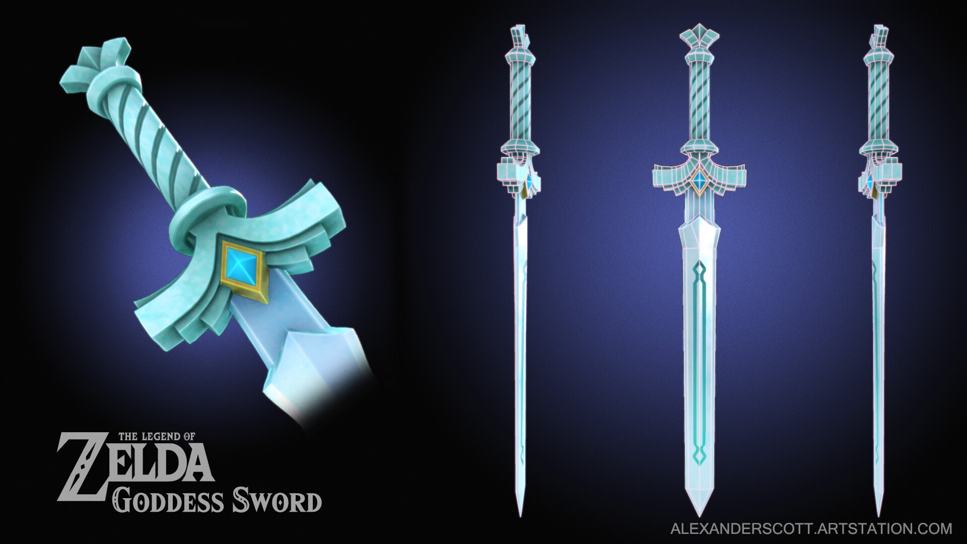Alexander Scott - Goddess Sword Fan Art