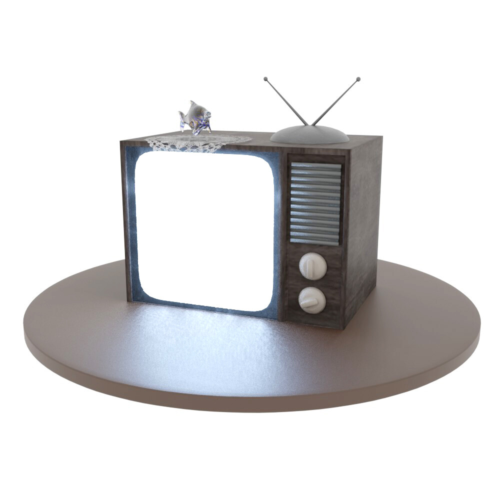 ArtStation - Old TV (3D Model from "Bohemian Artist")