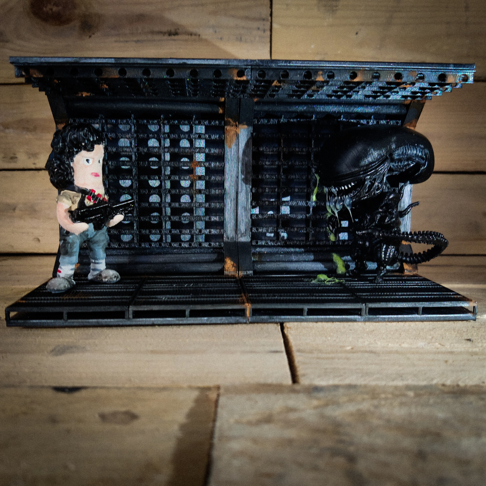 ArtStation - Alien Diorama with Wekster and PLAKit figures