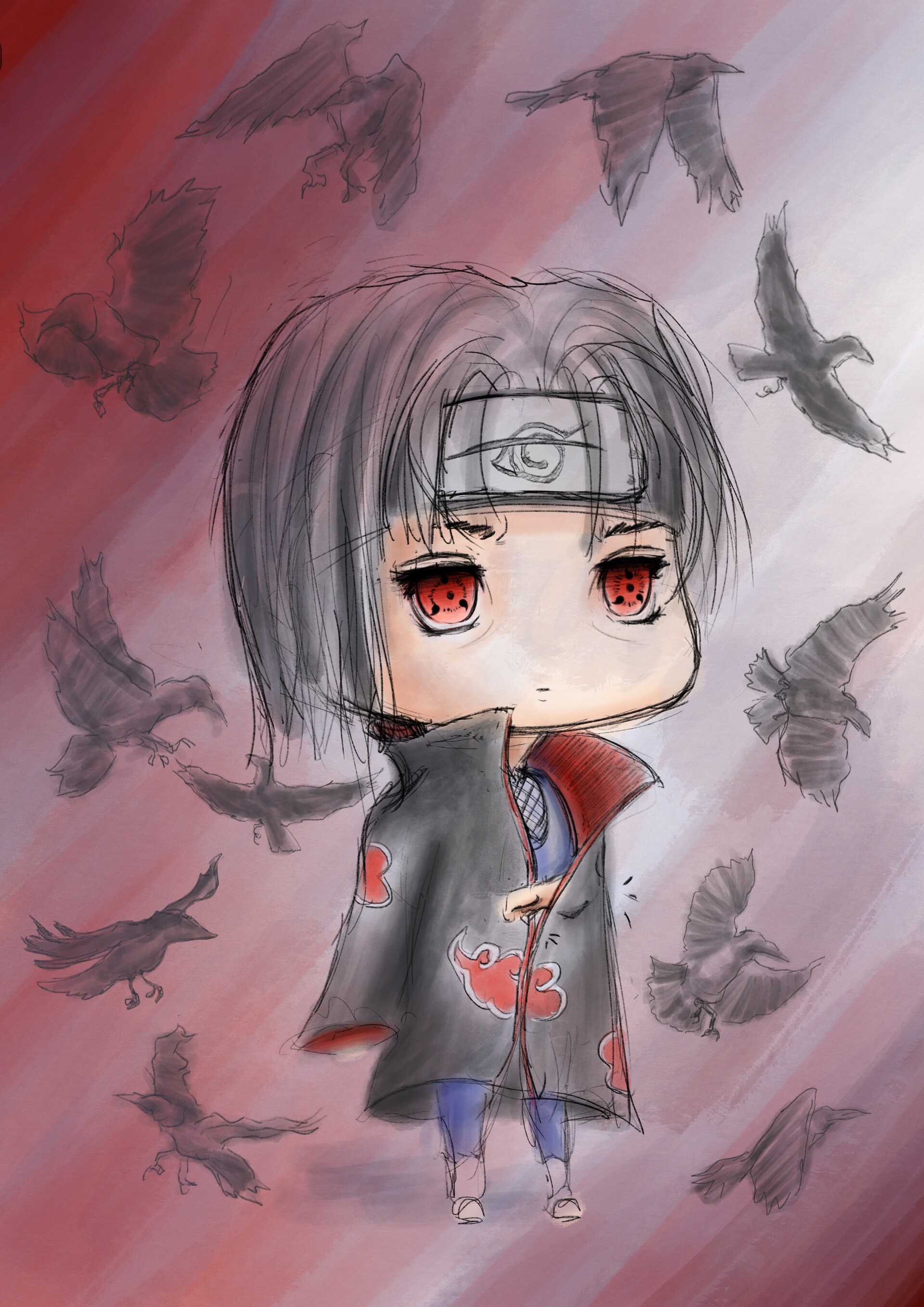 itachi cute drawing