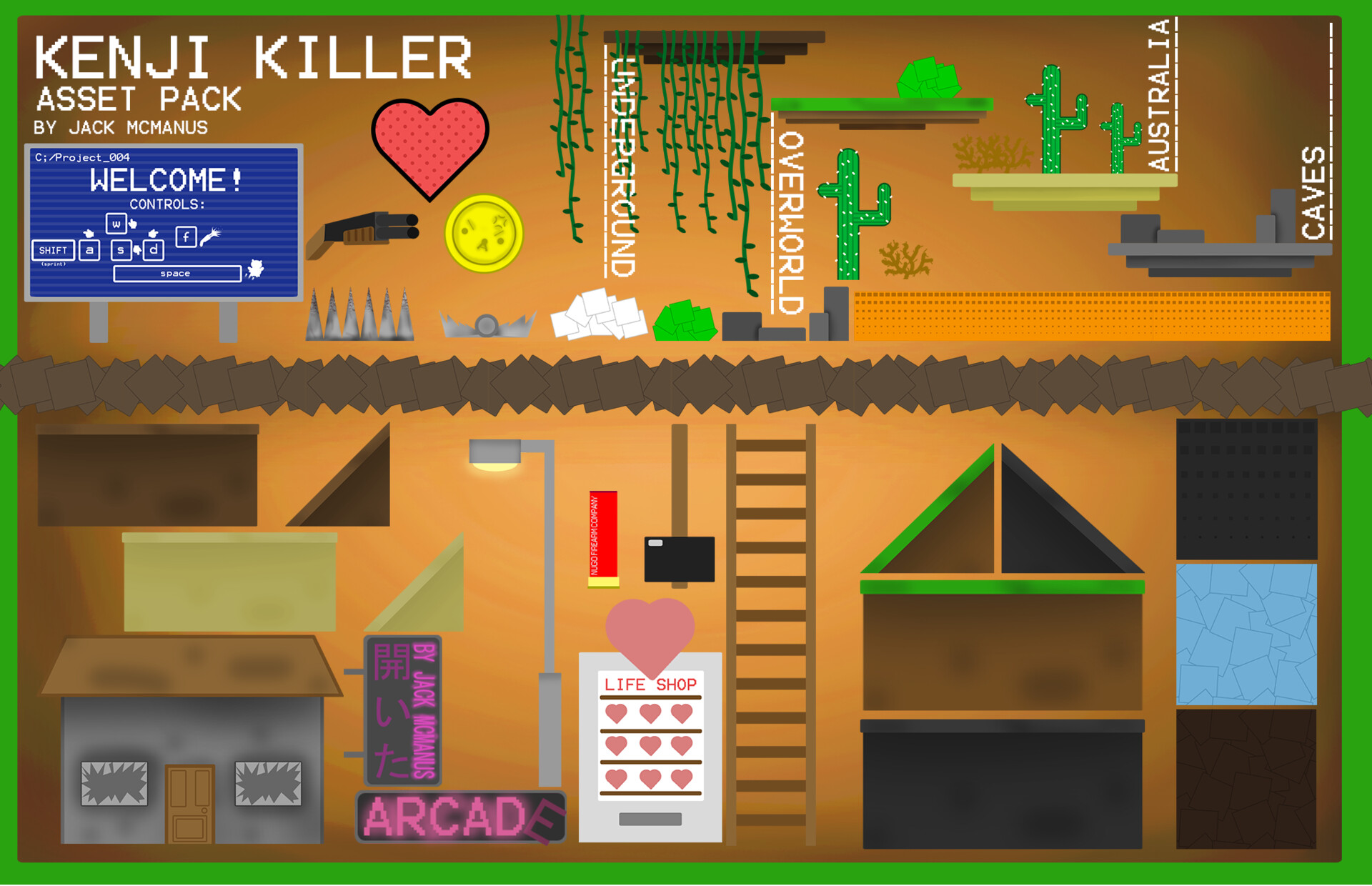 Jack McManus - Kenji Killer: 2D Platform Project.