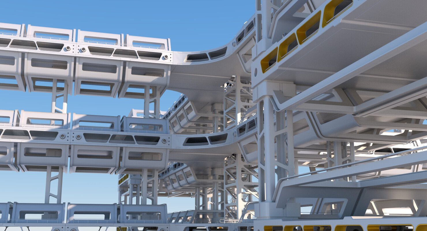 Giimann . - Procedural Sci Fi Modular Structure