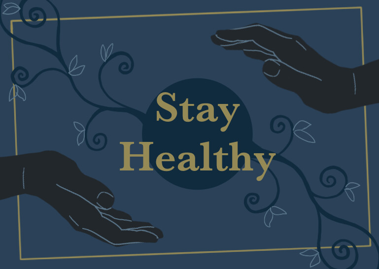 ArtStation - Post Card design Stay Healthy