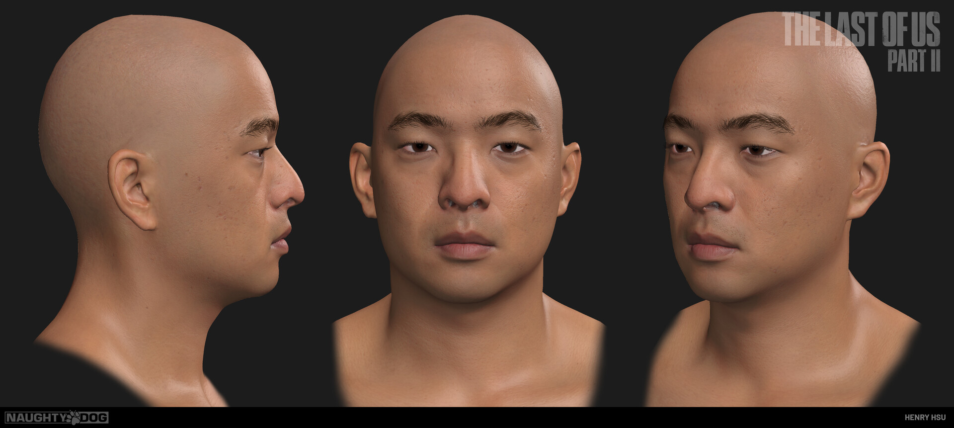 Henry Hsu - The Last of Us Part 2 - NPC heads batch 1