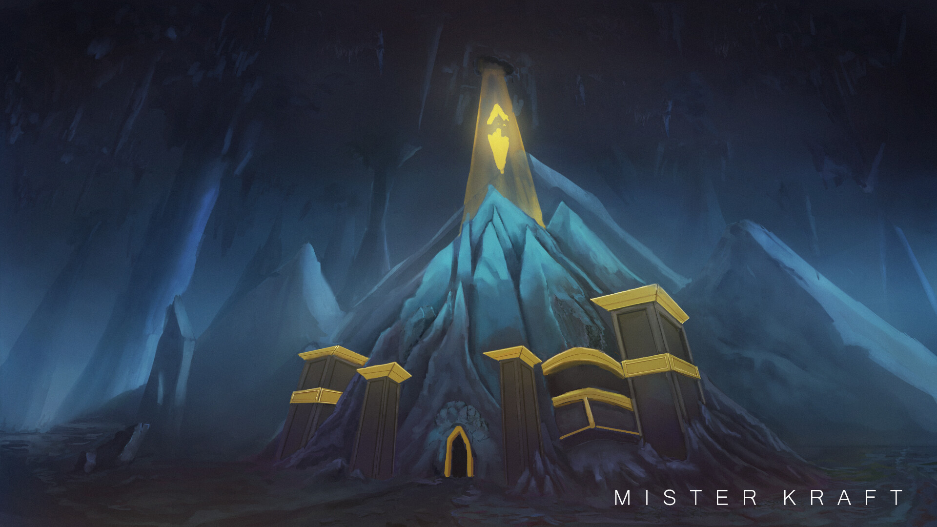 ArtStation - Temple in the Caves