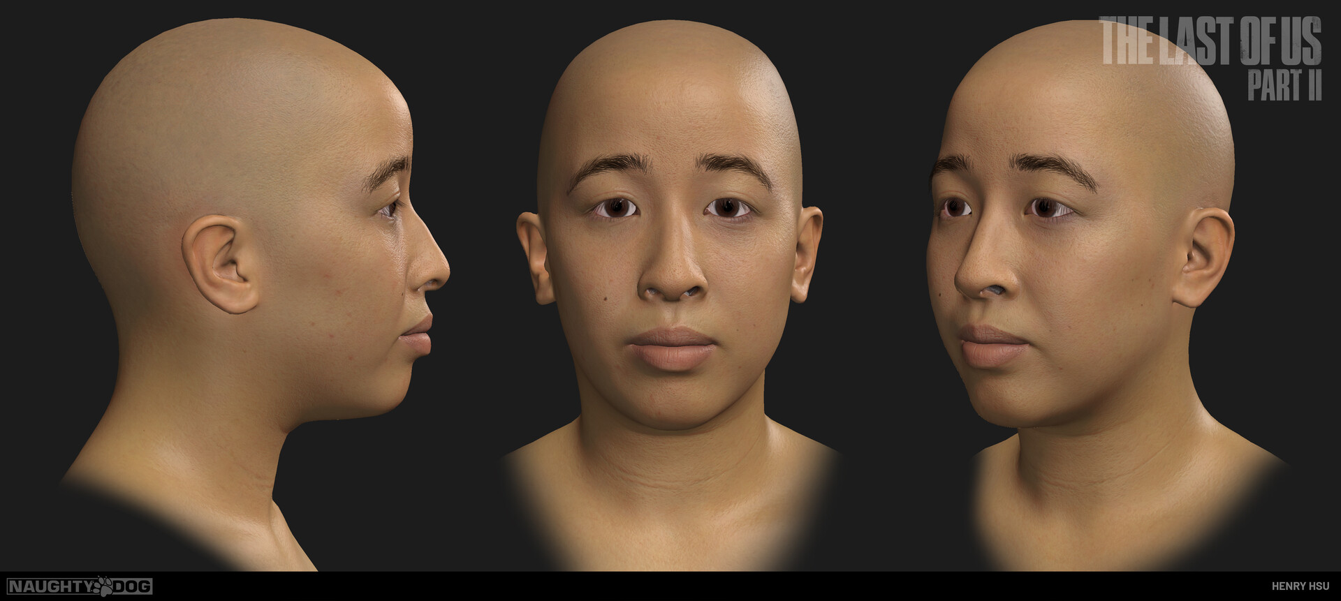 Henry Hsu - The Last of Us Part 2 - NPC heads batch 2