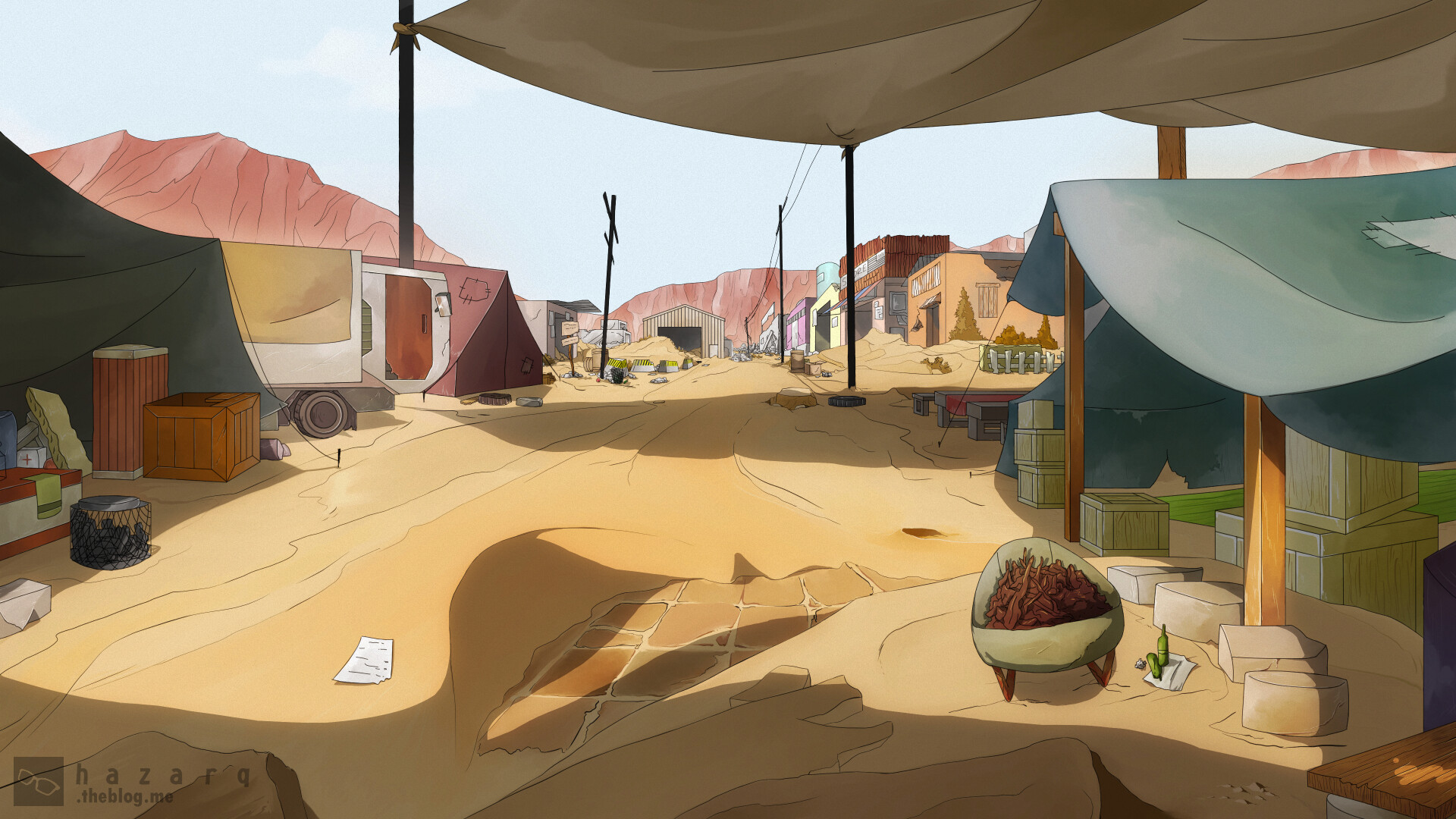 ArtStation - Post-apocalyptic Desert