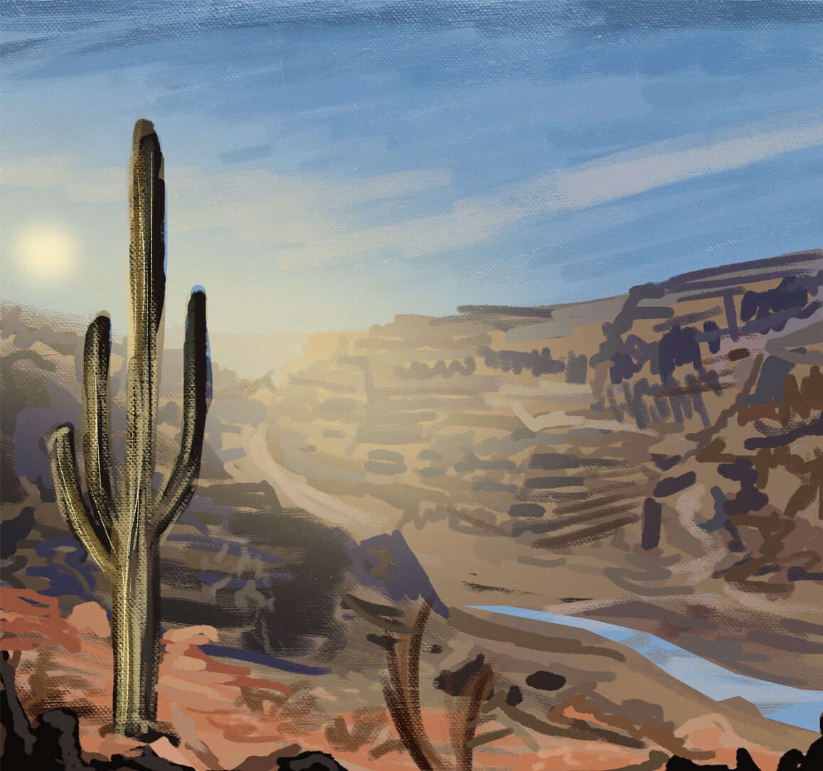 Sonoran Desert Landscape Paintings