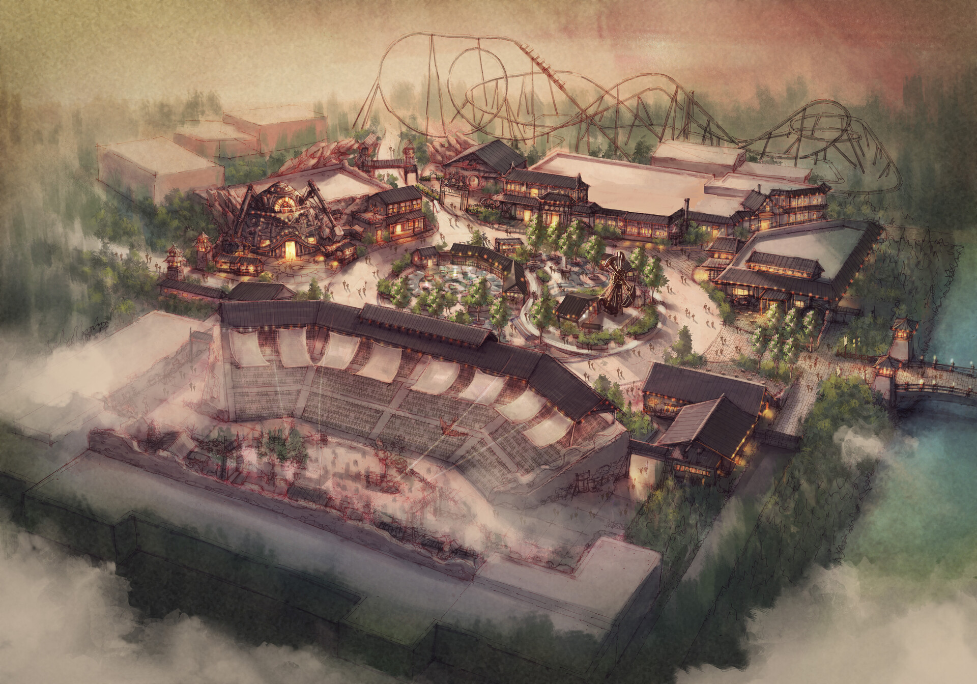 ArtStation - china town