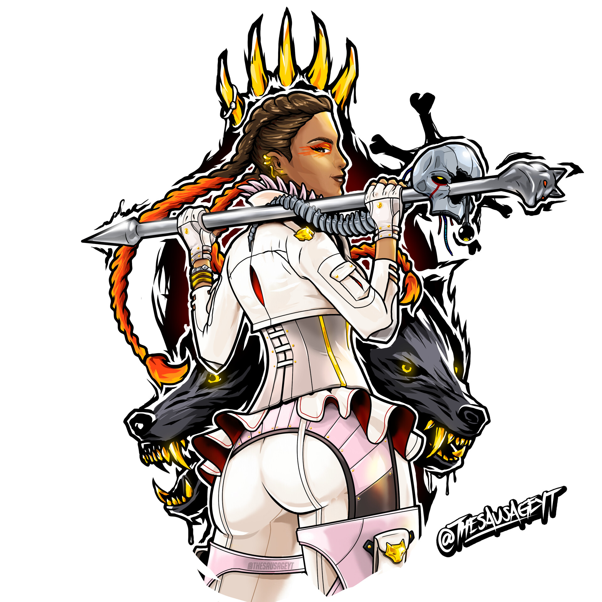 Artstation Apex Legends Loba Illustration