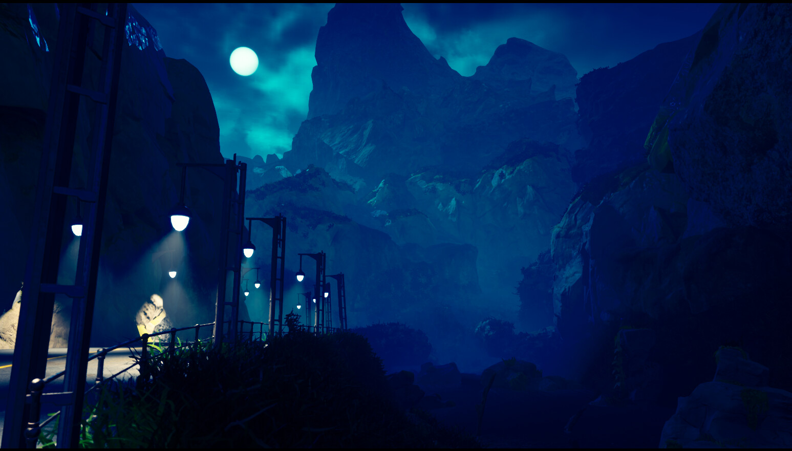 ArtStation - A Cliffside scene