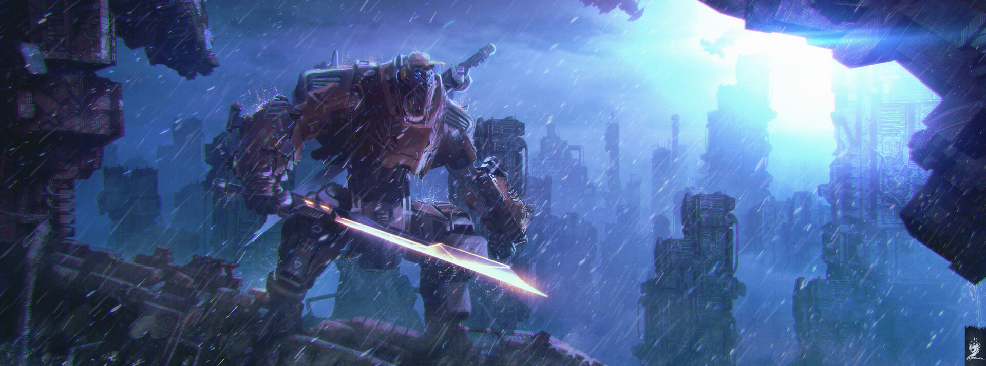 ArtStation - Rain Battle