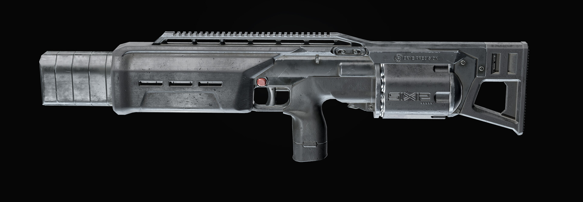 ArtStation - 3d model shotgun SiX-12