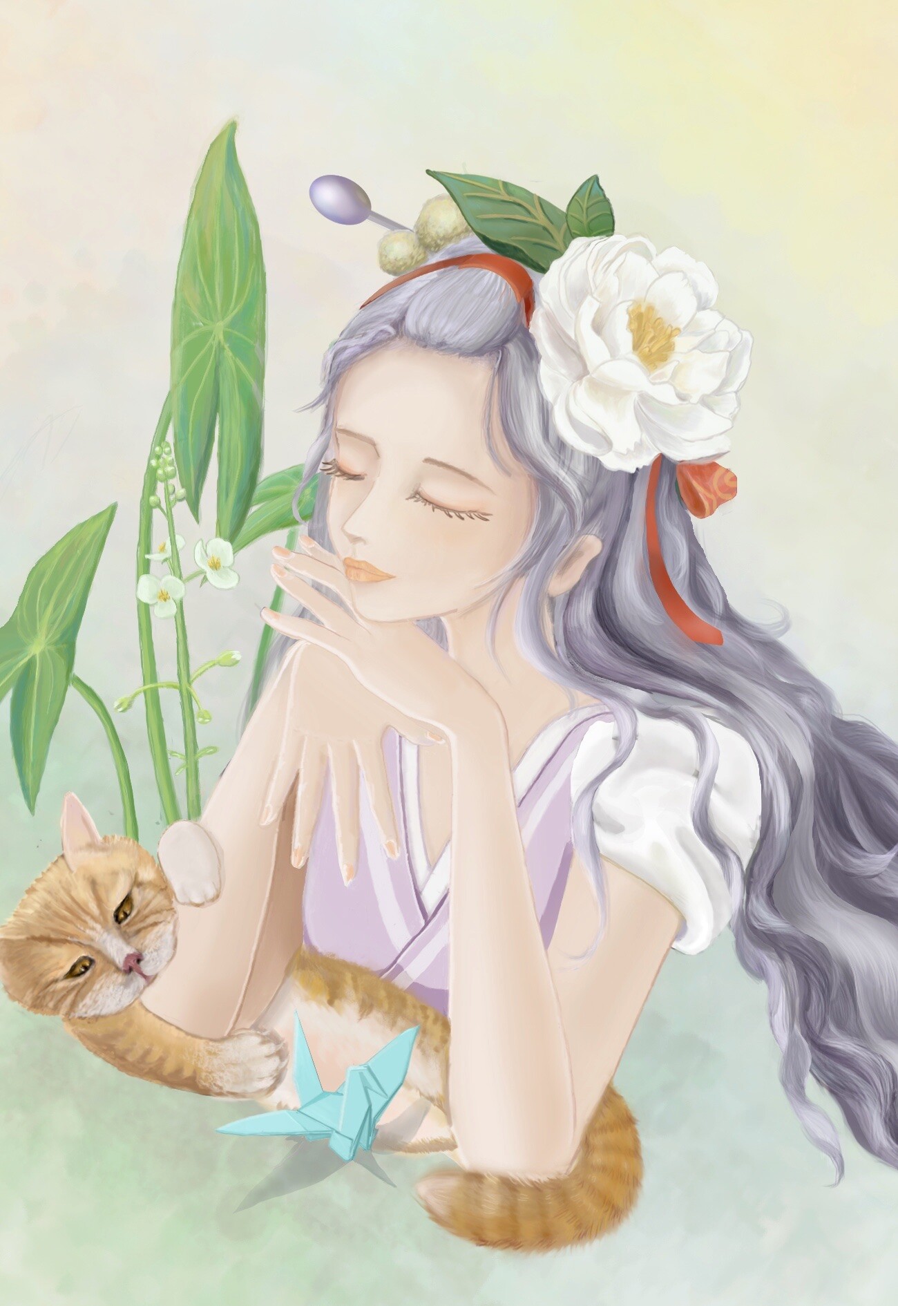 ArtStation - Game Onmyoji character SP-qingji