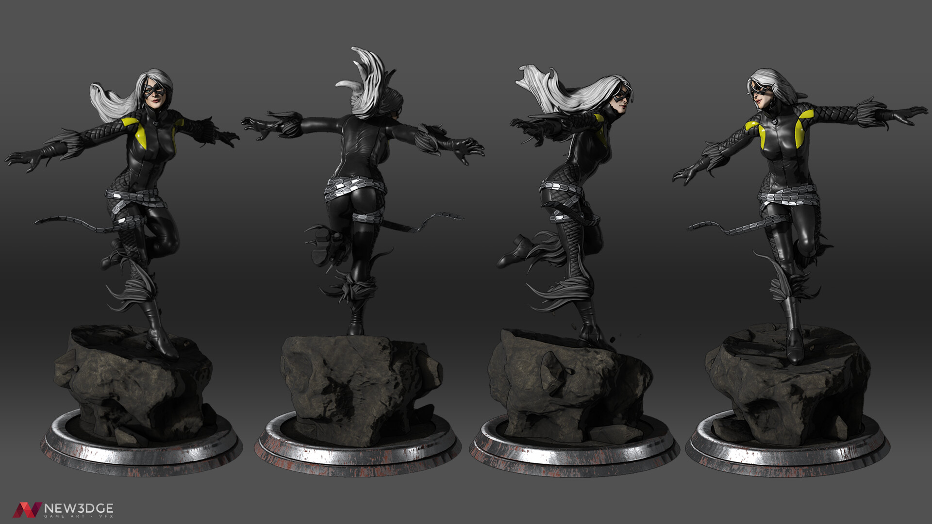 ArtStation - Black Cat - New3dge School Project