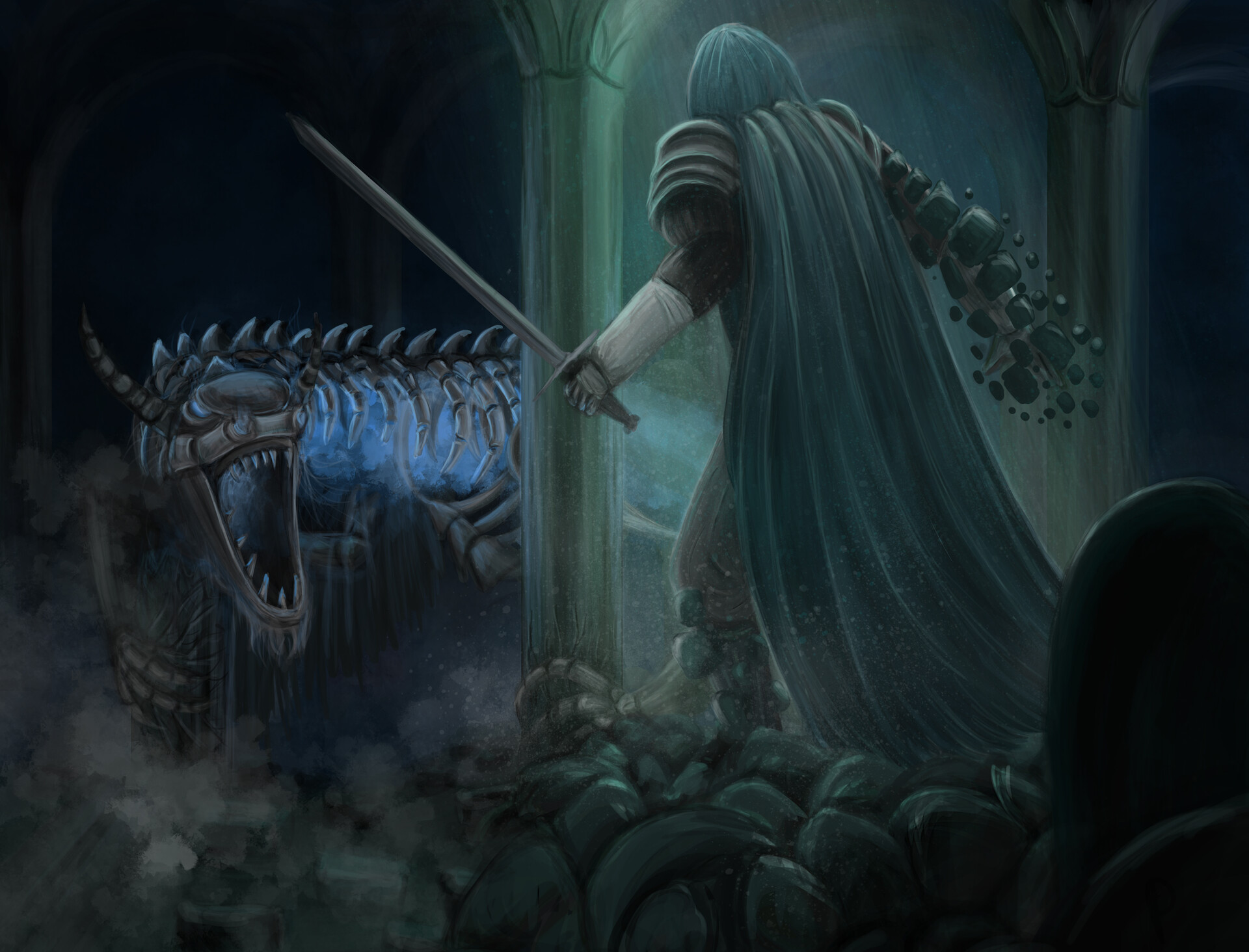 ArtStation - Dragon's graveyard