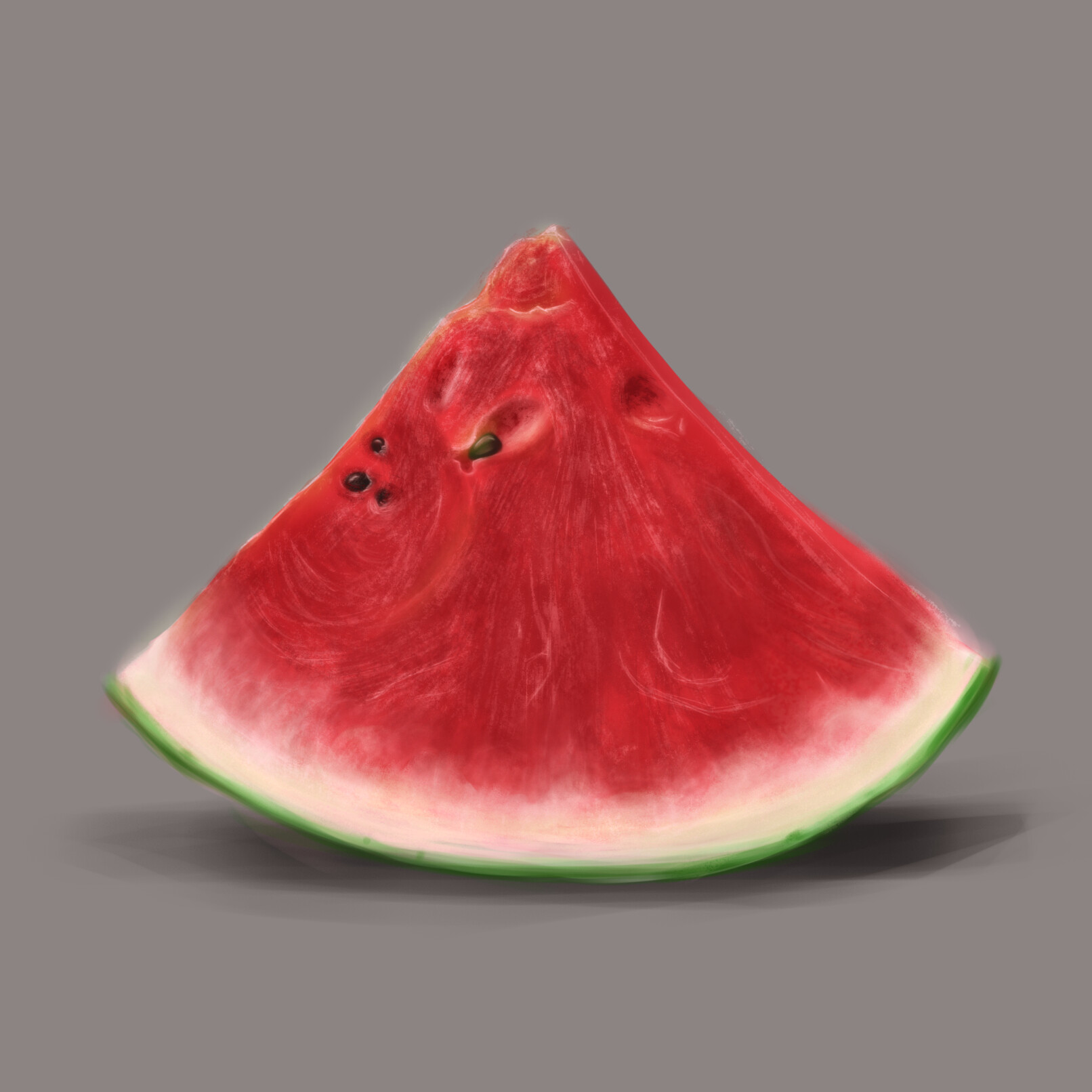 ArtStation - Watermelon study painting