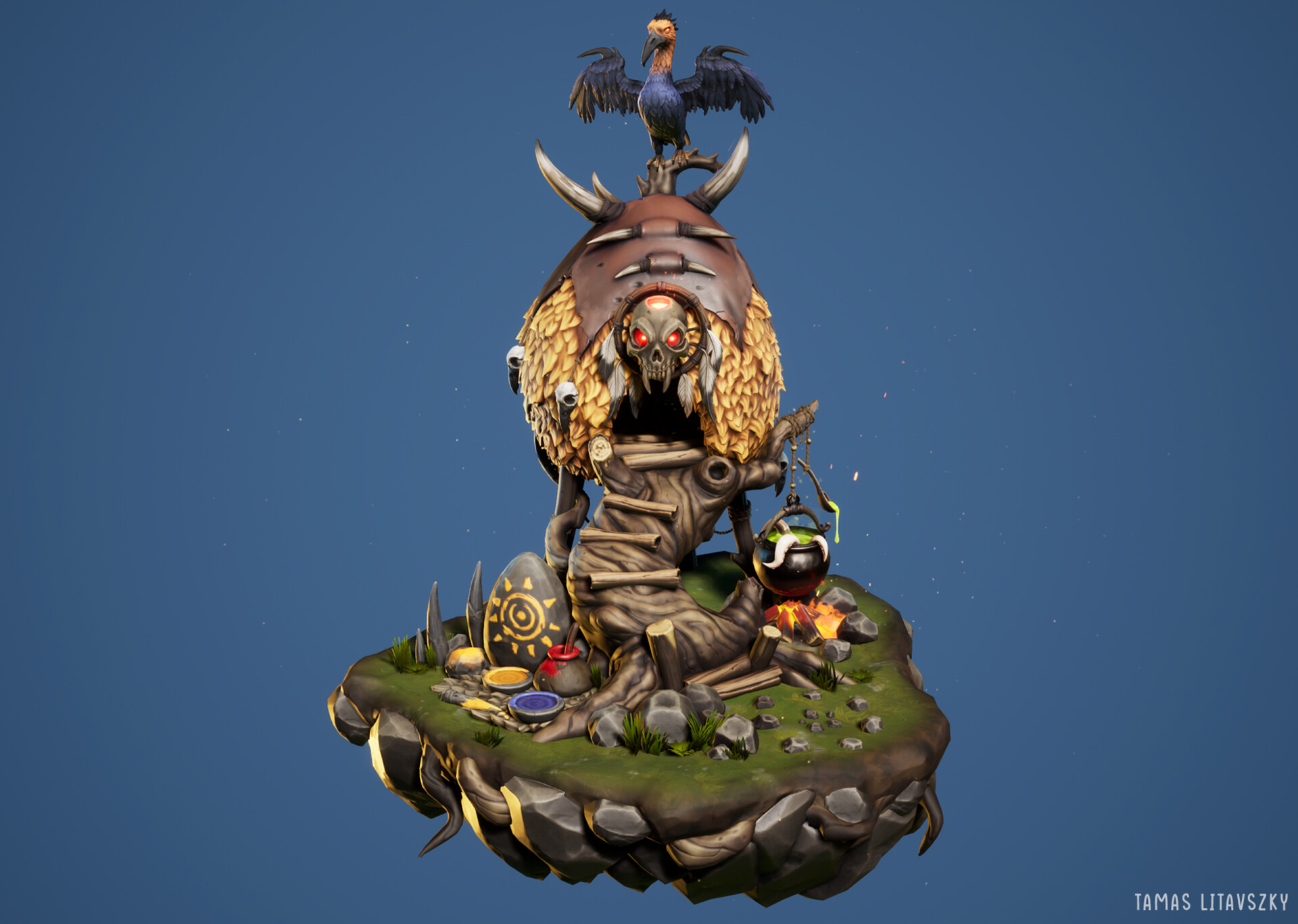 ArtStation - Shaman Hut