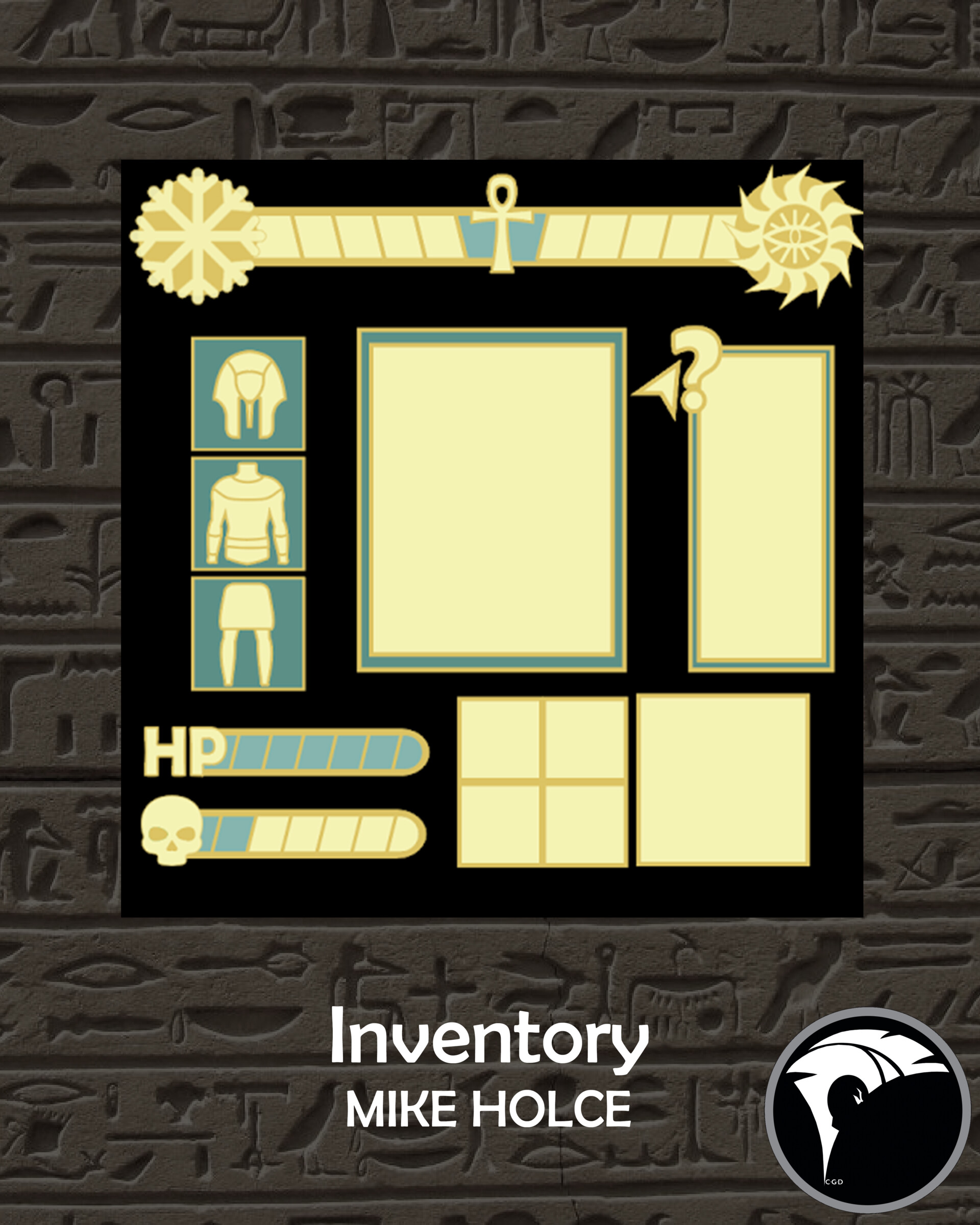ArtStation - Egyptian Apocalypse Game - Inventory UI