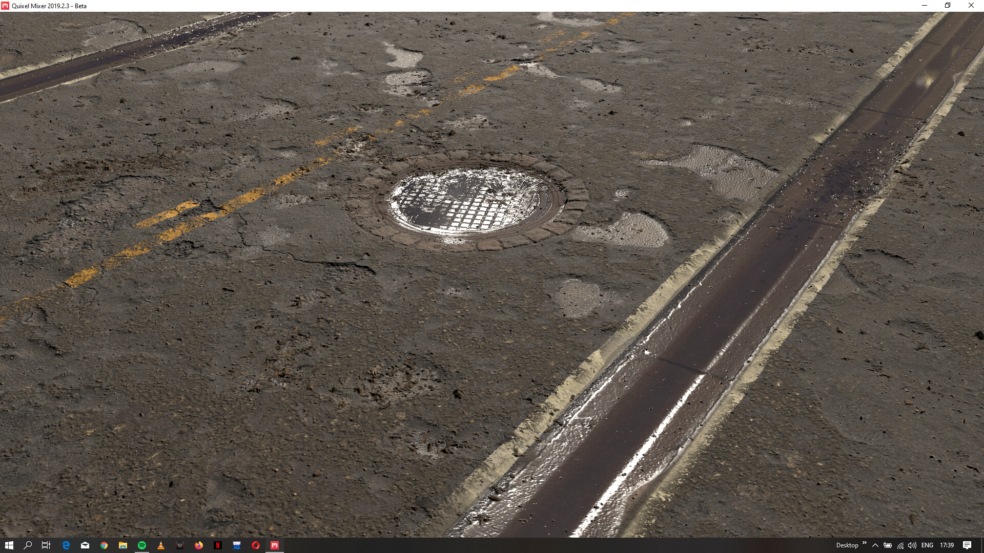 ArtStation - Worn out road