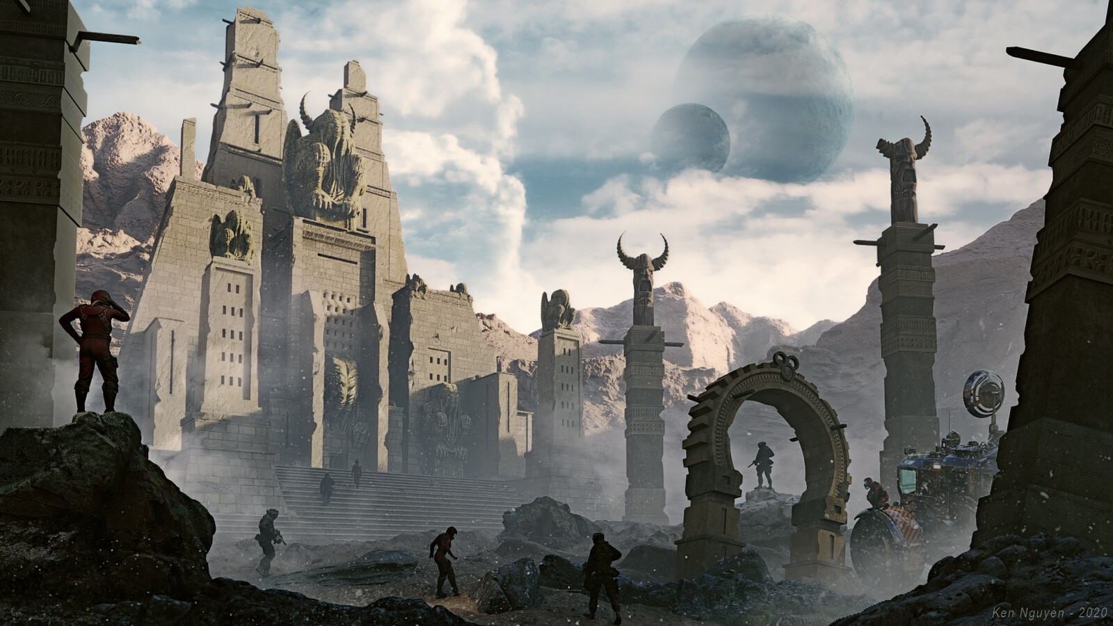 Ken Nguyen - Exploring New Worlds - Alien Civilization