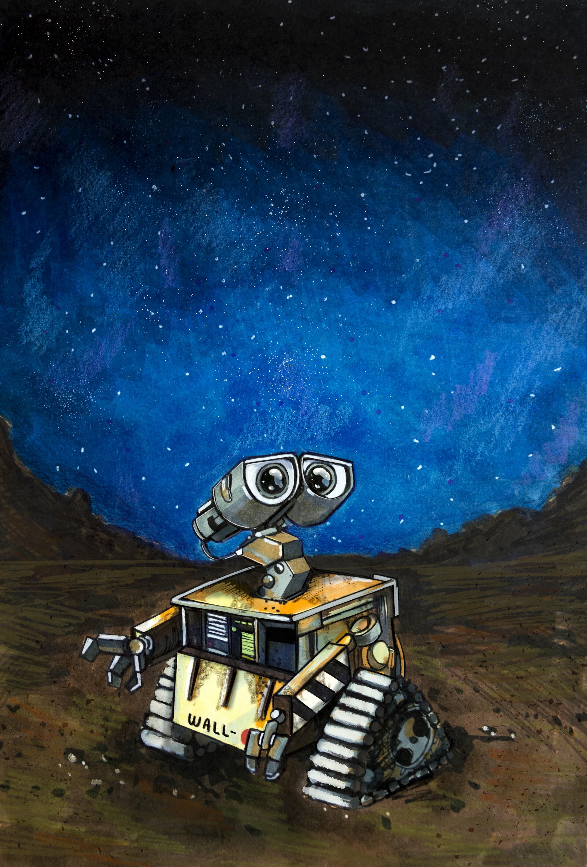 ArtStation - Wall-e meets the Stars