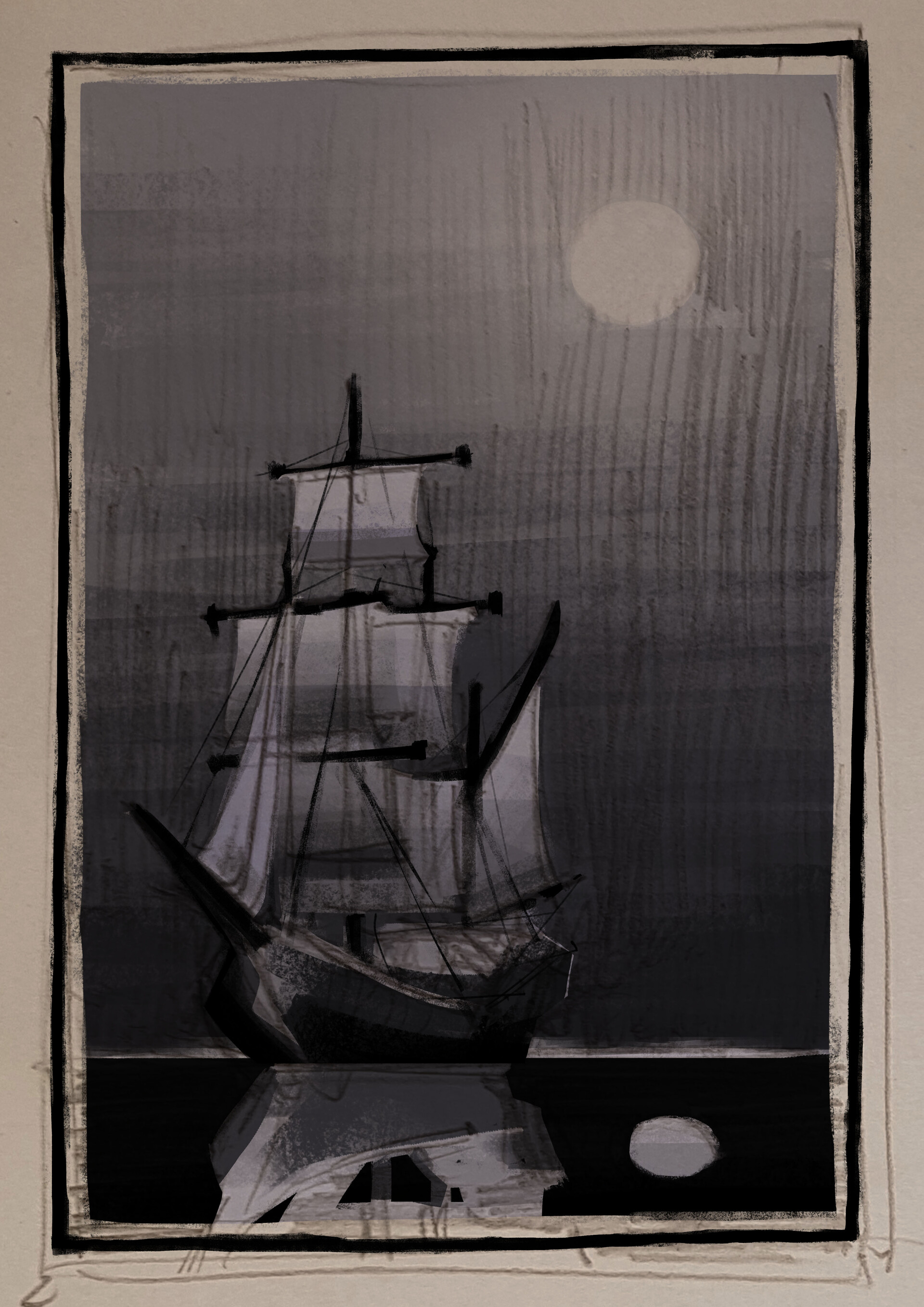 ArtStation - Manuscript Found in a Bottle by Edgar Allan Poe ...