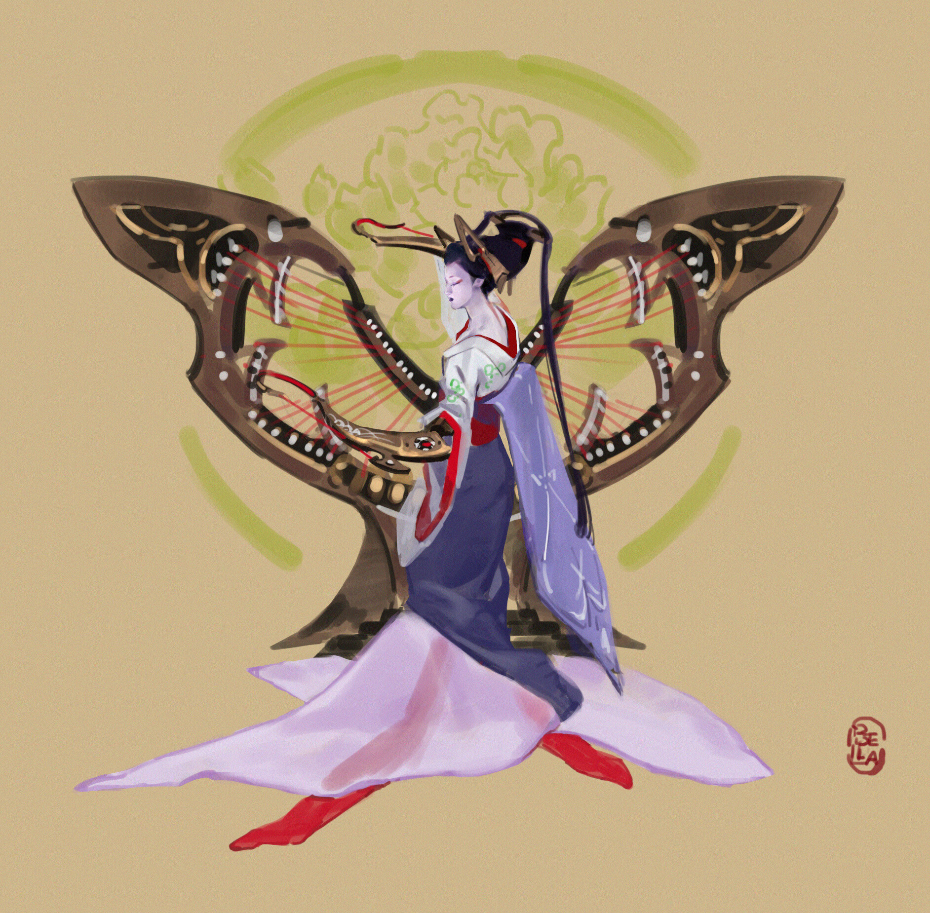 ArtStation - edo japan geisha