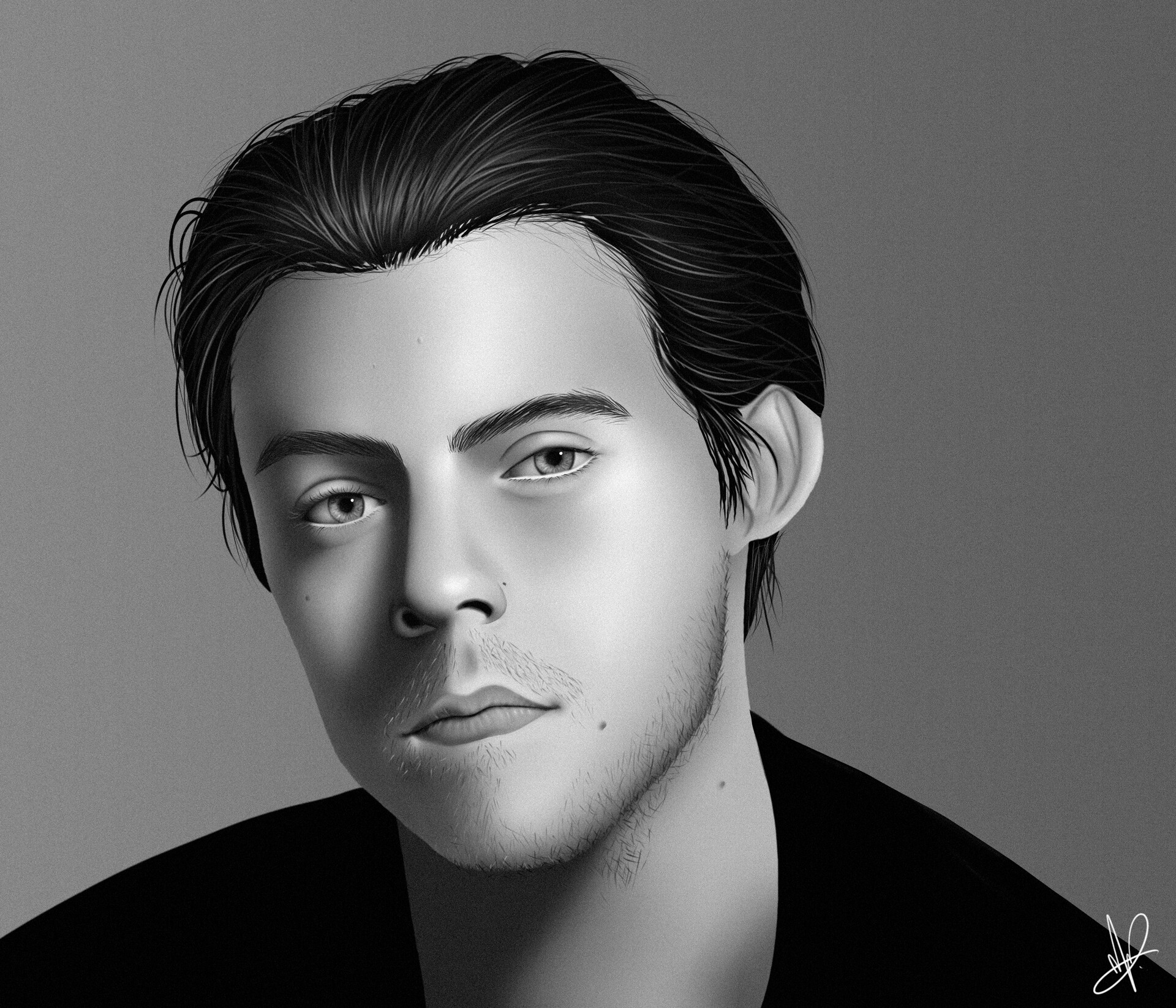 ArtStation - Harry Styles digital portrait
